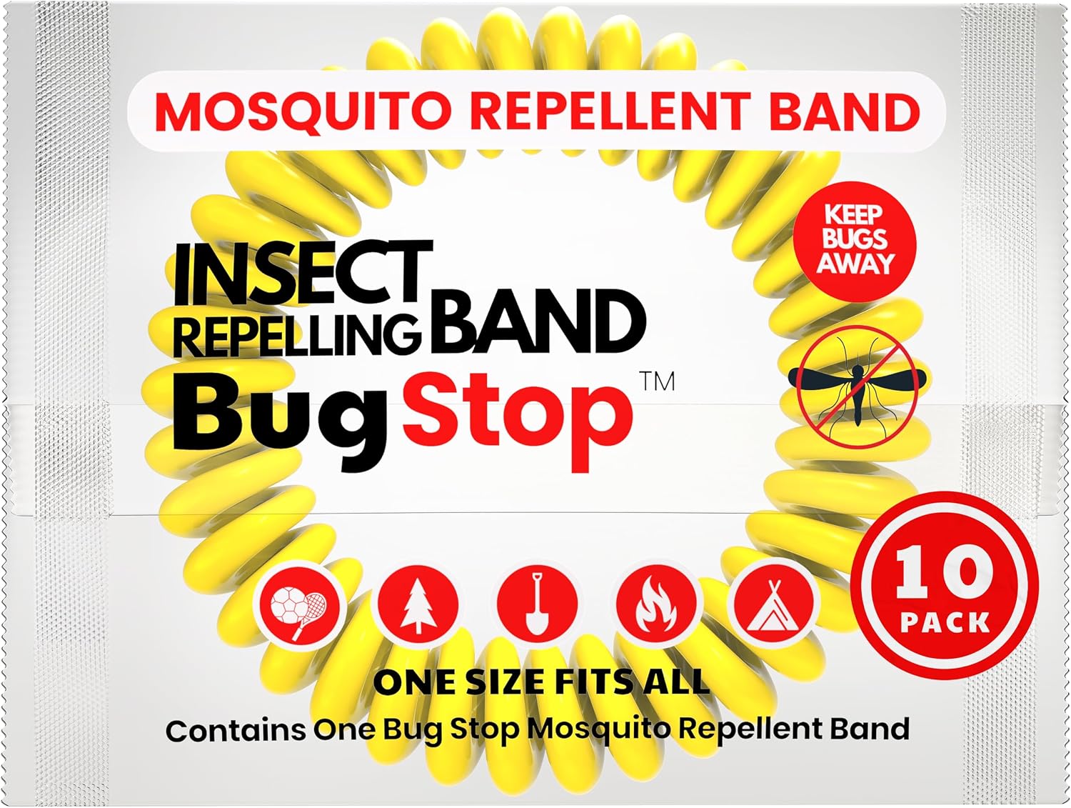 Amazon.com: Mosquito Repellent Bracelets for Adults (10 Pack) Kids Bug ...