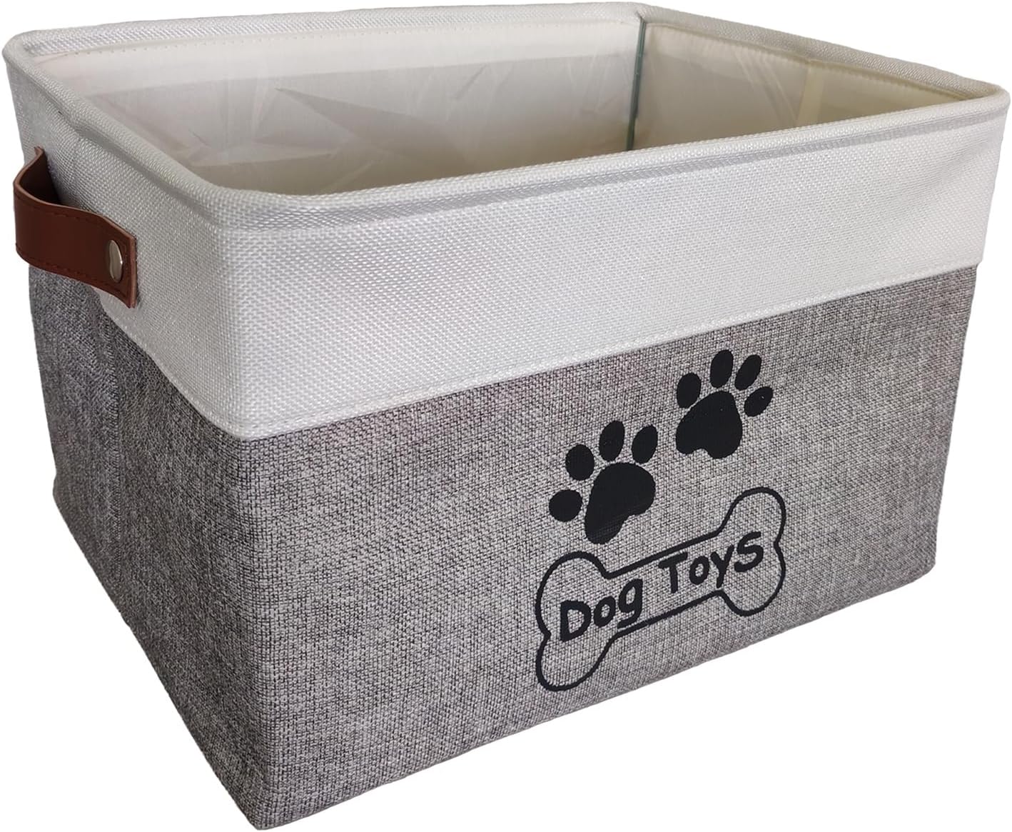 Pet Supplies : CPAKOWLGOO Dog Toy Basket Collapsible Dog Toy Box with ...