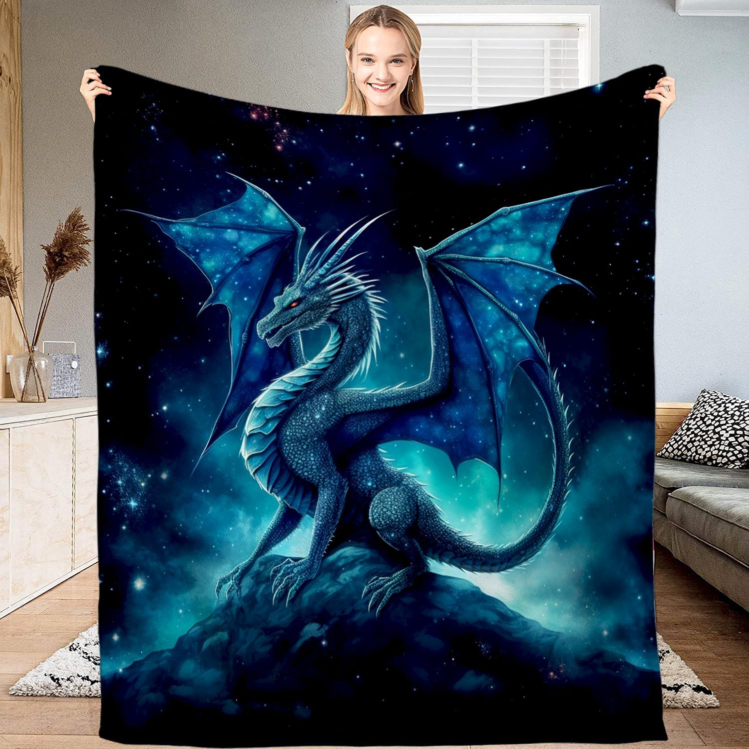 Amazon.com: Dragon Throw Blanket - Personalized Durable Dragon Blanket ...