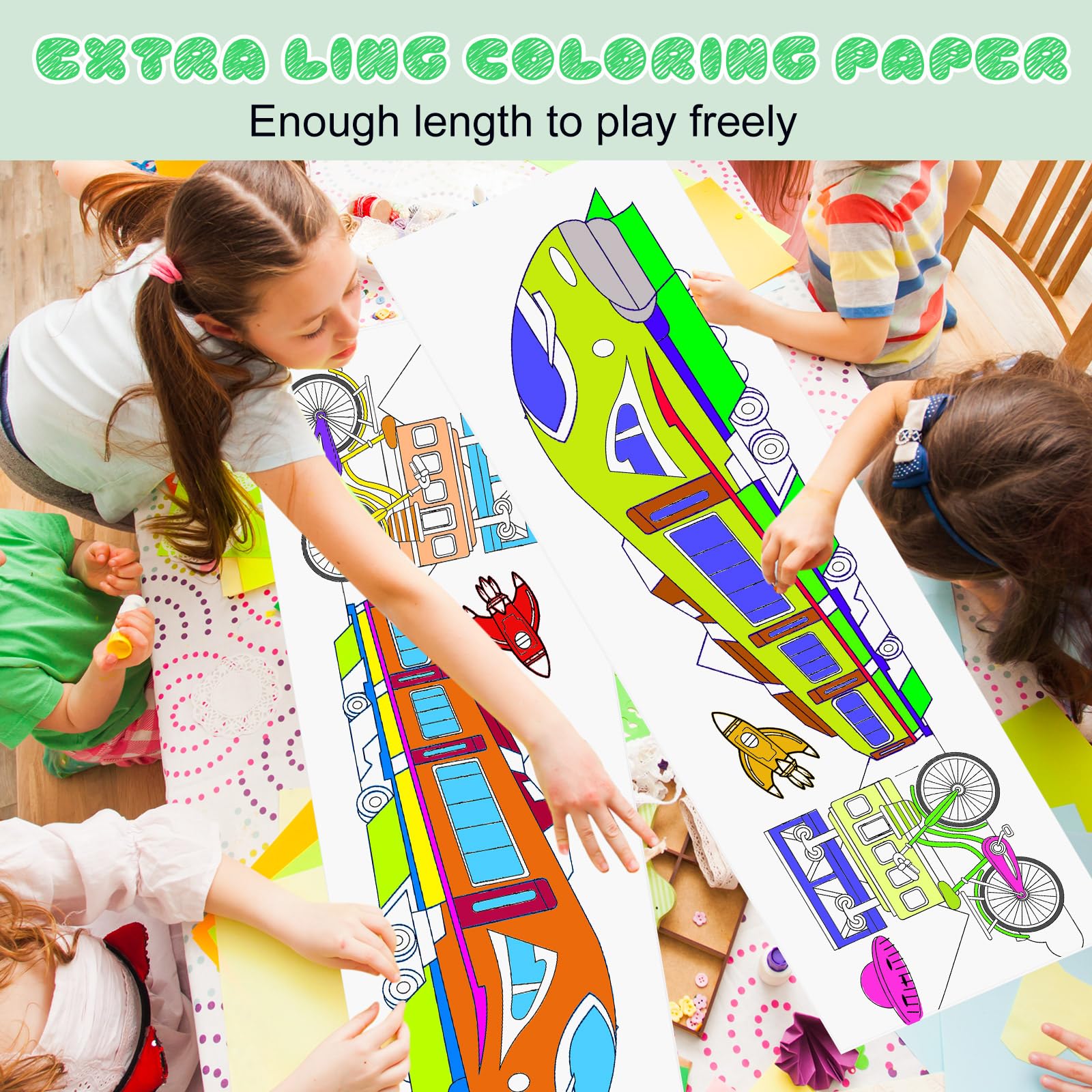 Bulk Kids Drawing Paper Roll - Giant Coloring Paper For Endless ...