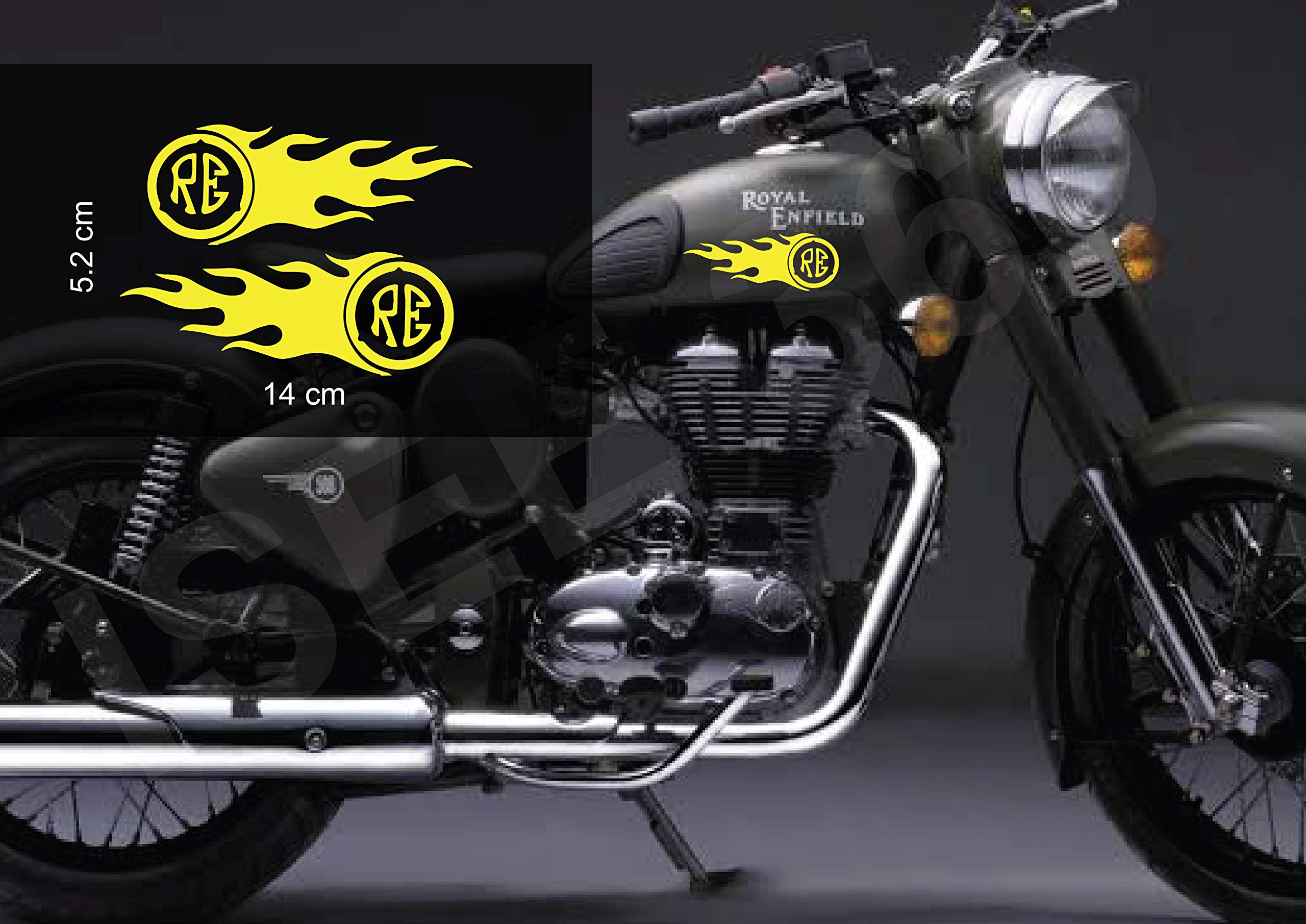 ISEE 360® Re Logo Stickers Compatible for Royal Enfield Sticker and ...