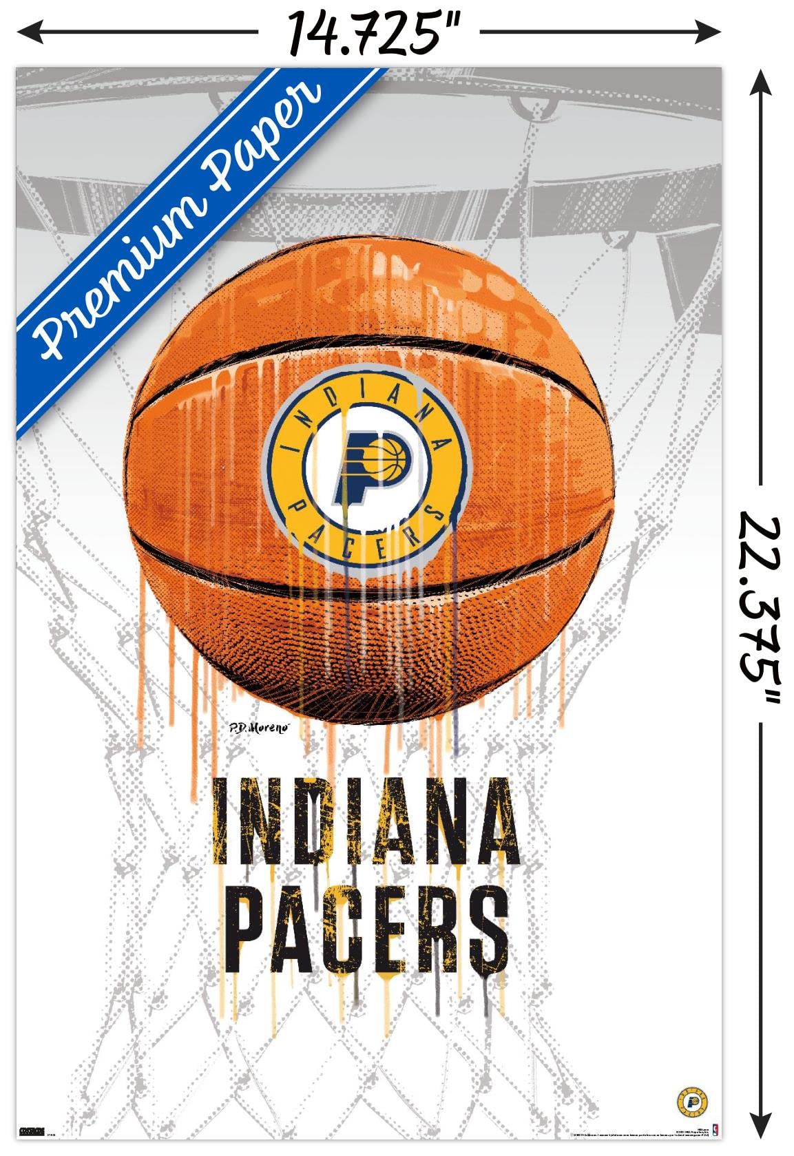 Pacers Basketball Template Sjabloon NBA | PosterMyWall