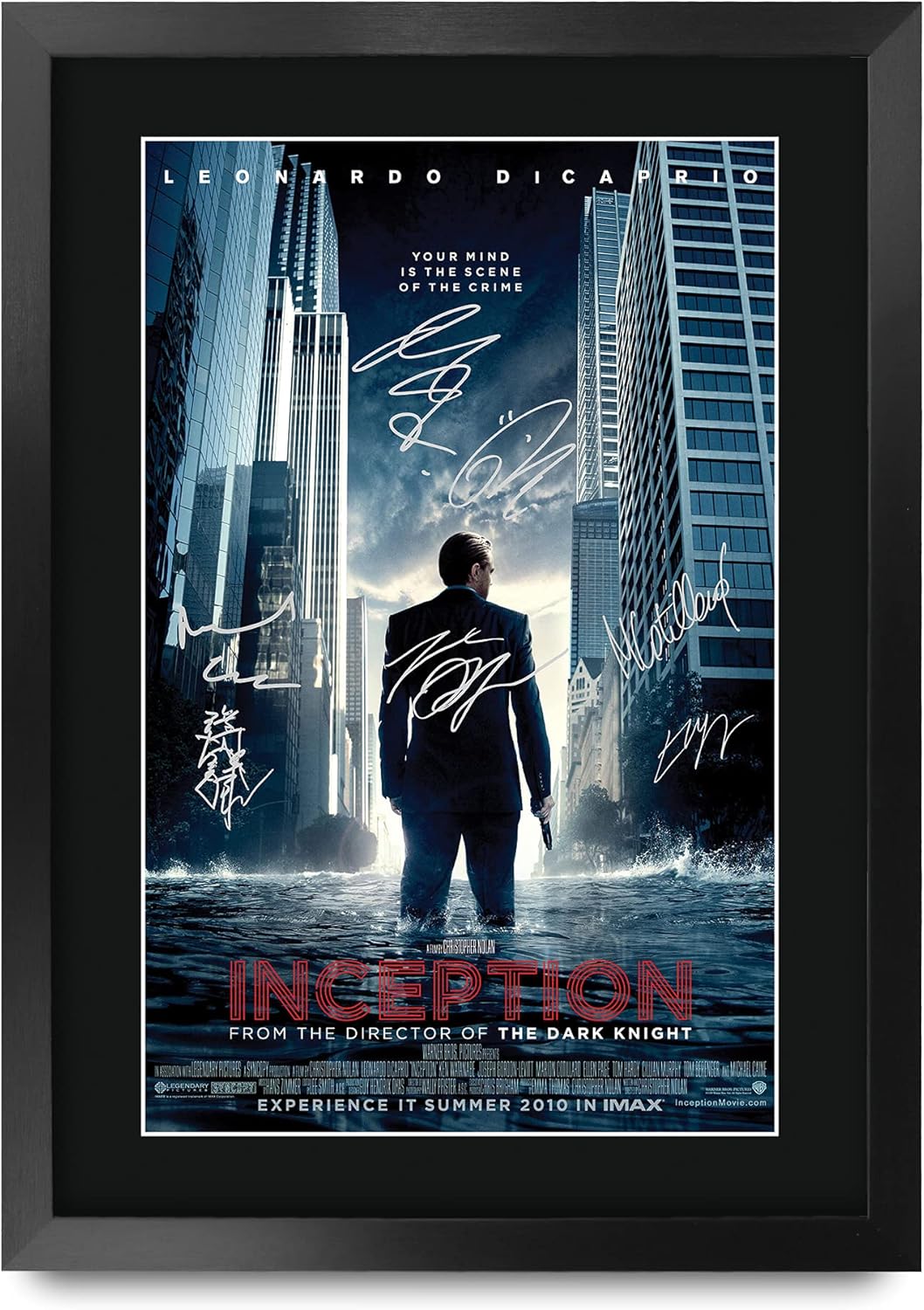 Amazon.com: HWC Trading Inception Movie Poster Leo DiCaprio Signed 16 x ...