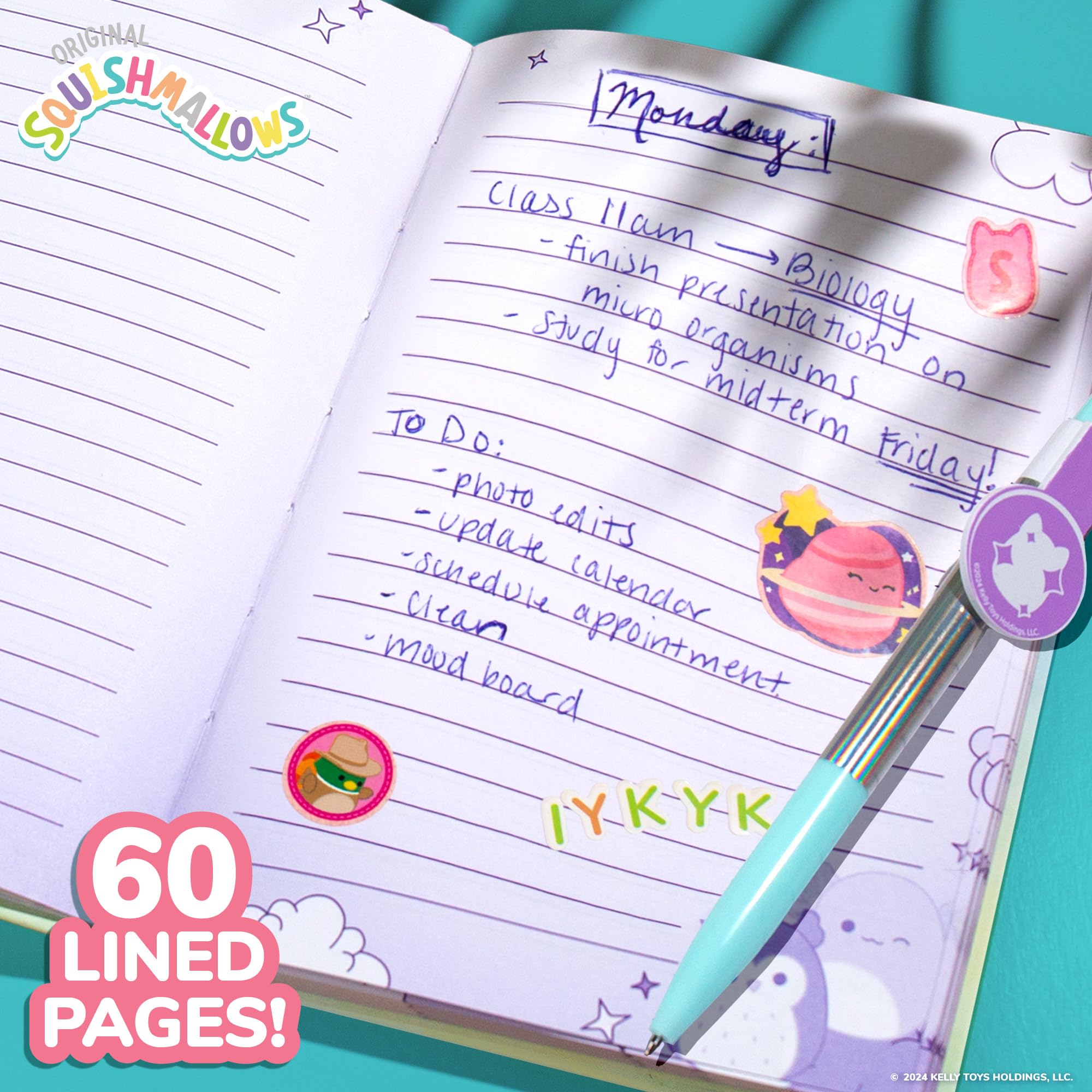 Snapklik.com : Original Squishy Diary Set, Includes 5 X 7 Diary, 60 ...