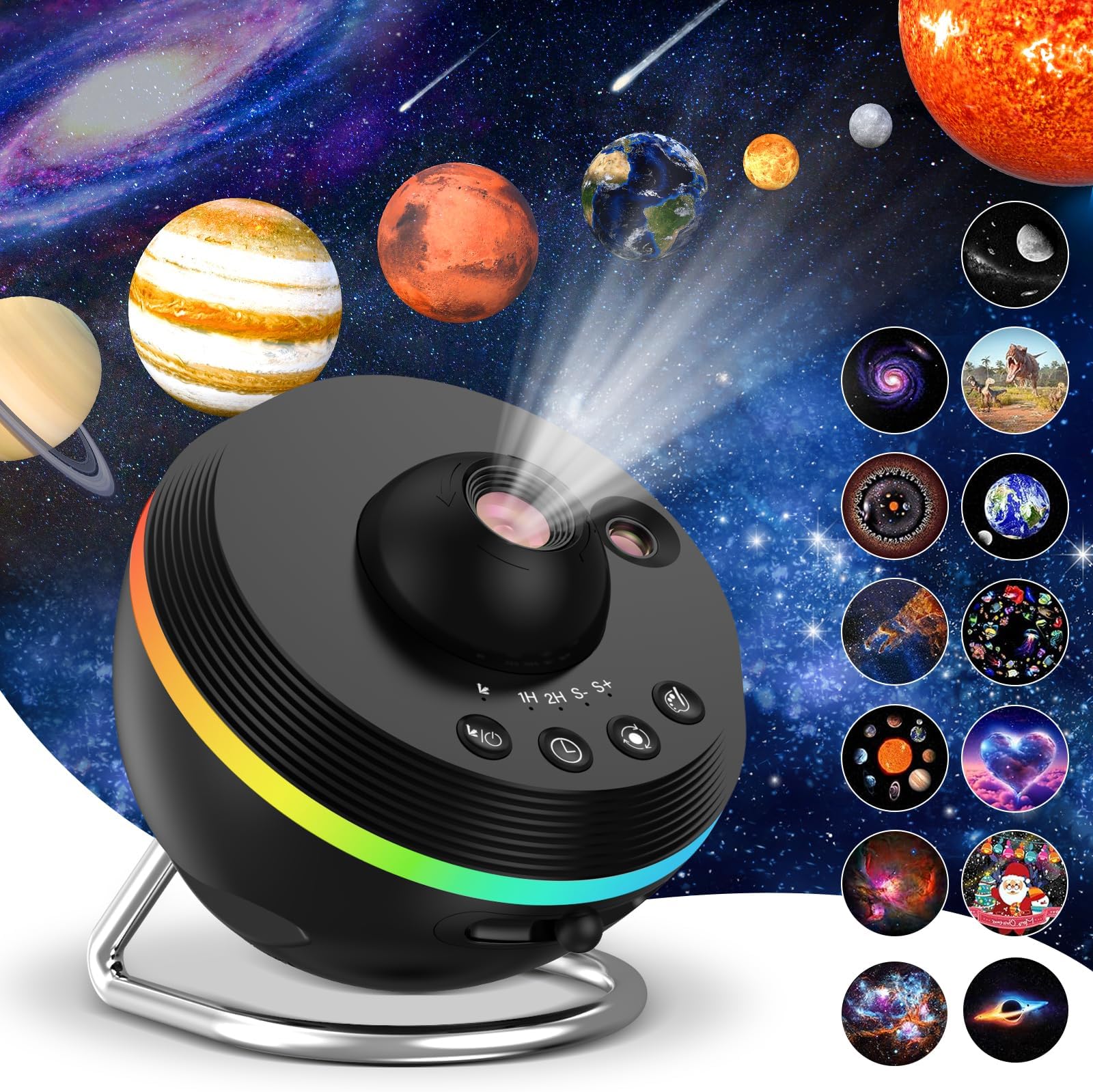 ALLOMN 13 in 1 Galaxy Projector for Bedroom, Planetarium Star Projector ...
