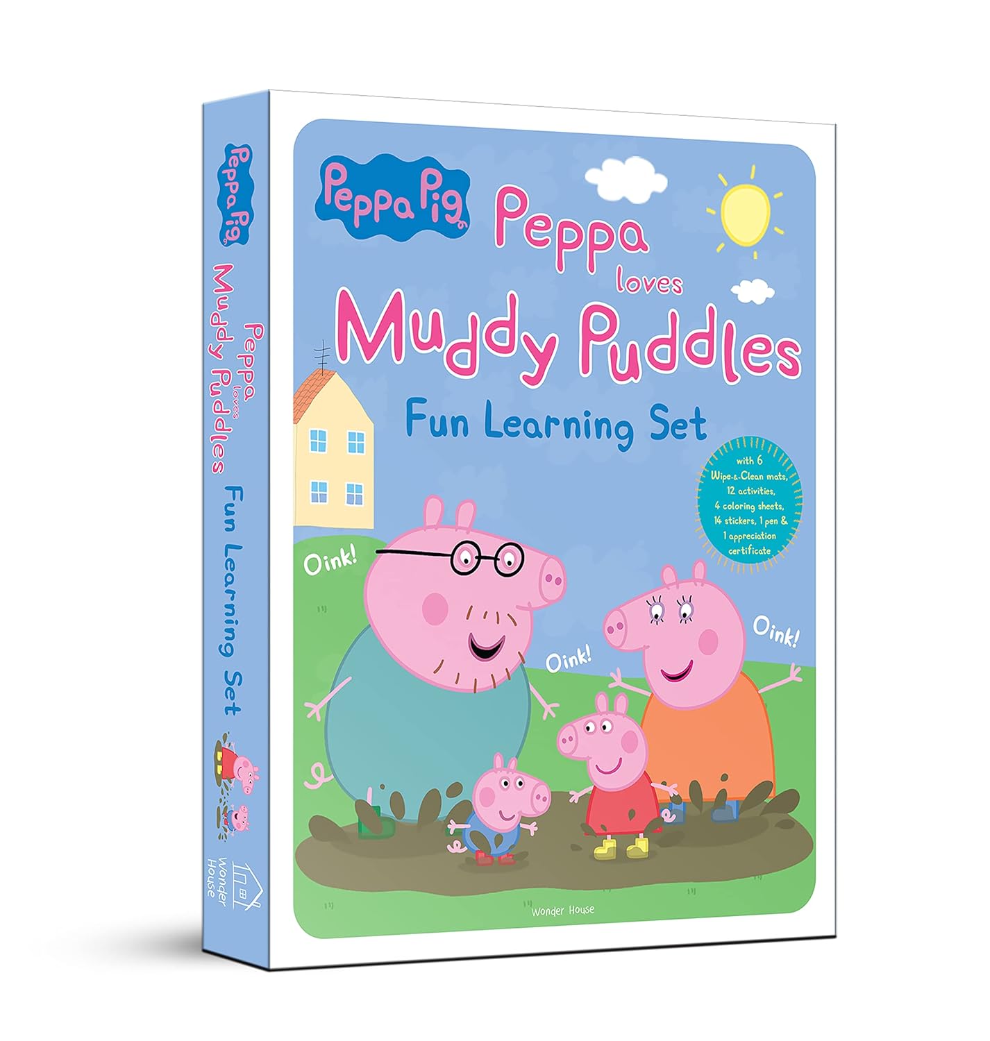 Peppa Pig - Peppa Loves Muddy Puddles : Fun Learning Set (With Wipe And ...