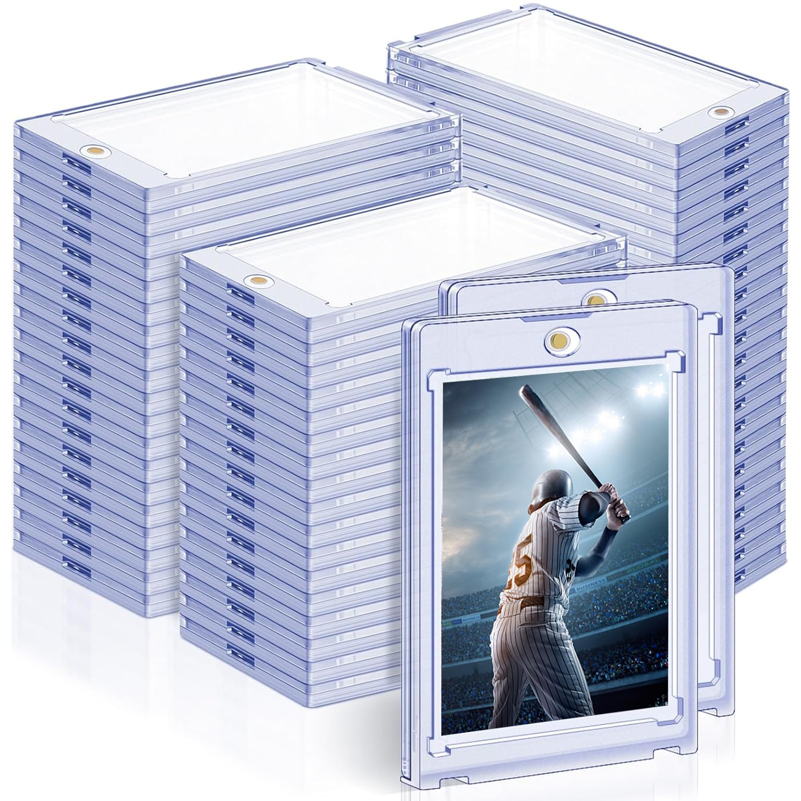 Amazon.com: Kitoyz 100 ct Magnetic Card Holder for Trading Cards, 35PT ...