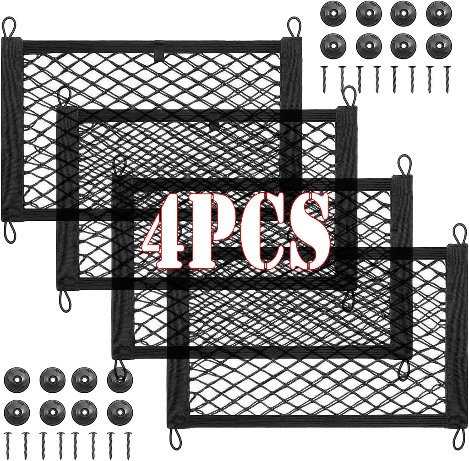 Amazon.com: 4Pcs Small Cargo Net, RV Storage Mesh Net, Stretchable ...