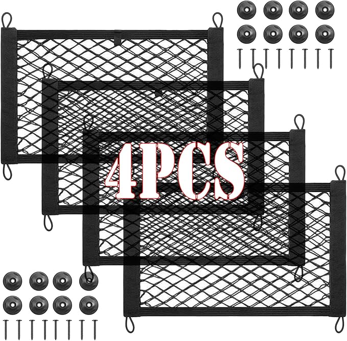 Amazon.com: 4Pcs Small Cargo Net, RV Storage Mesh Net, Stretchable ...