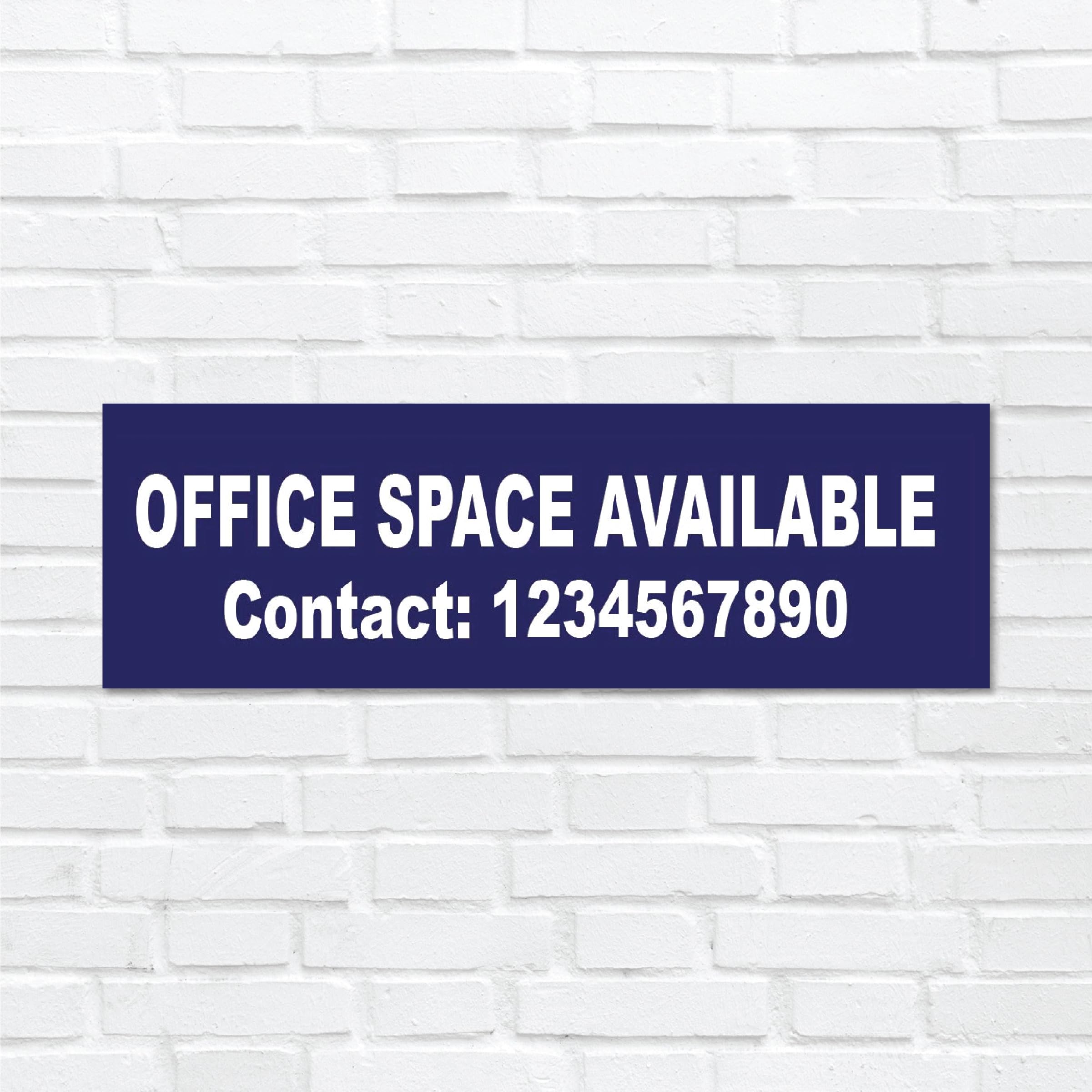 Buy SIGN EVER™ Office Space Available 3mm Sign Board With Custom ...