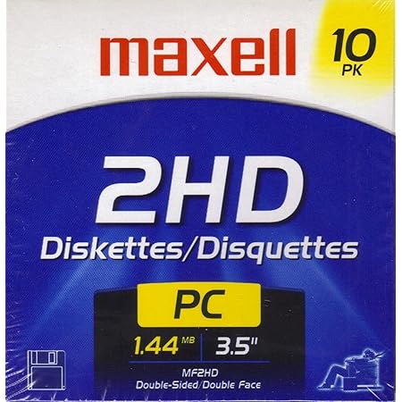 Amazon.com: Maxell 3.5 HD 1.44MB Pre-Formatted MF2HD 10-Pack : Electronics