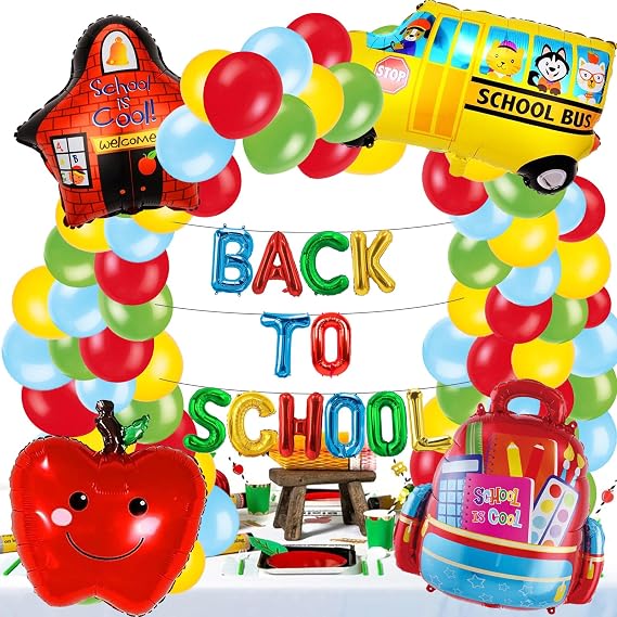 Amazon.com: Know me Back To School Balloon Arch Kit Welcome Back to ...