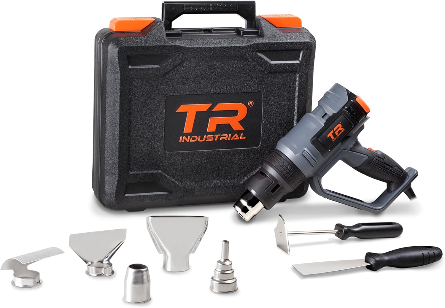 TR Industrial 1700W Digital Heat Gun Kit, Digital Controls with Memory ...