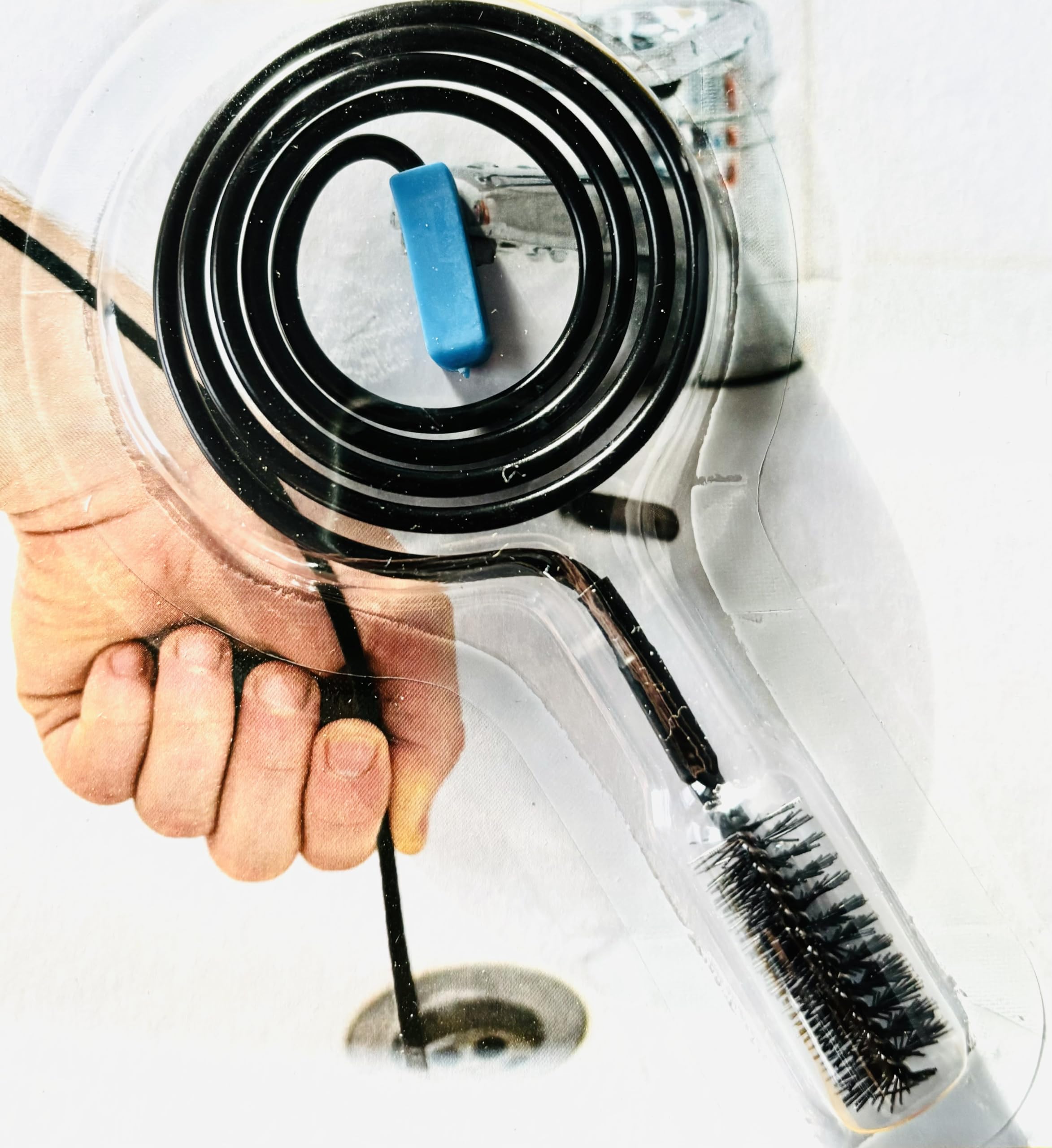 Drain Snake Cleaner Cable 24" 61cm Sink Snake Drain Auger Hair Catcher ...