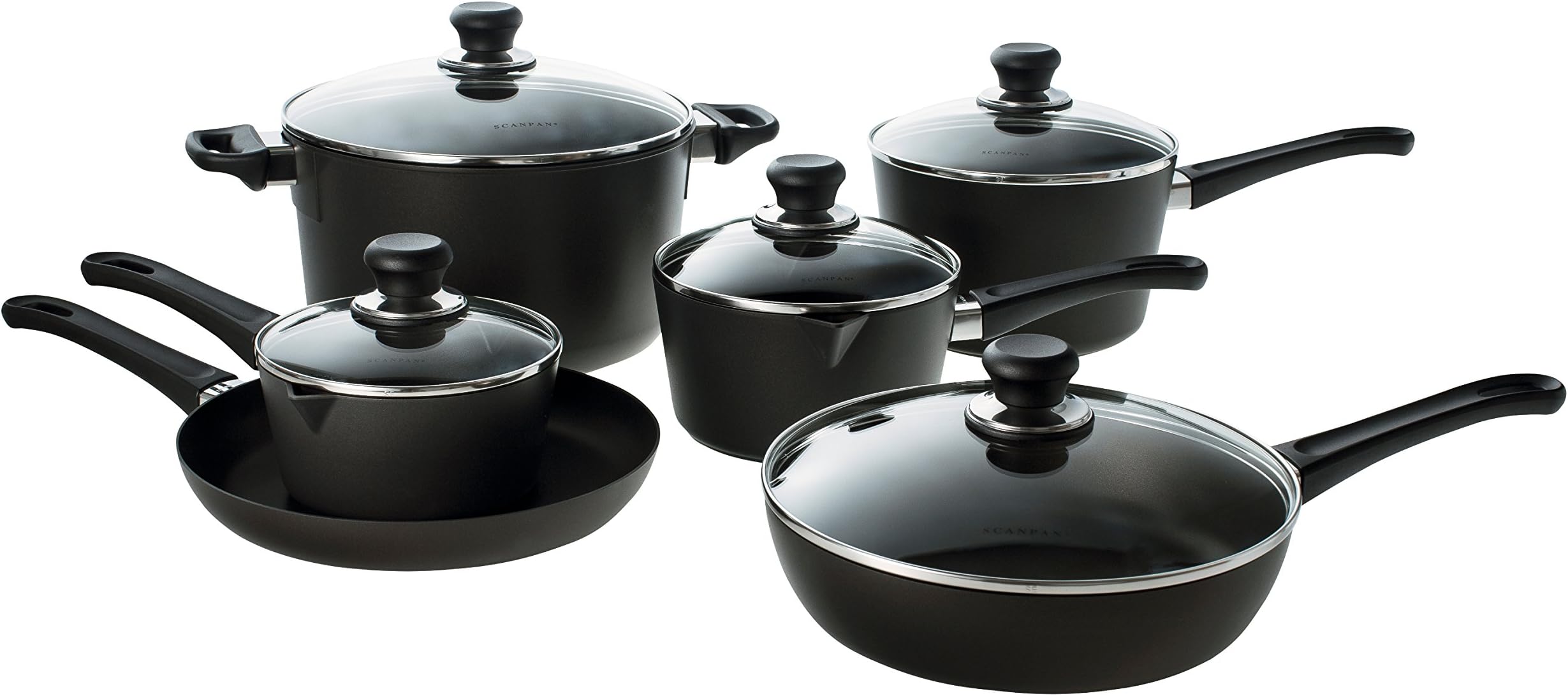 Amazon.com: Scanpan Professional 10-Piece Nonstick Cookware Set: Scan ...