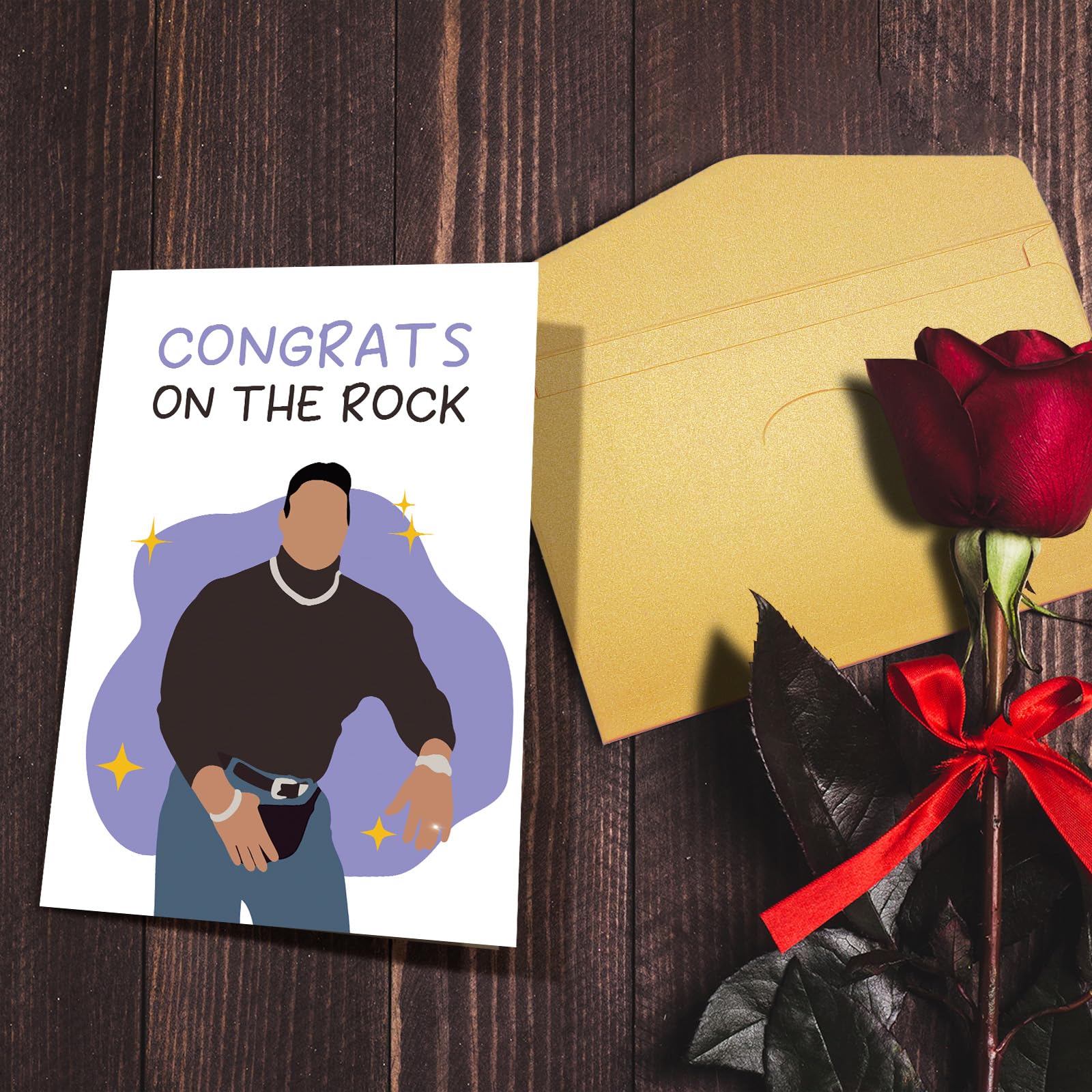 Snapklik.com : The Rock Engagement Card, Funny Engagement Gift For ...
