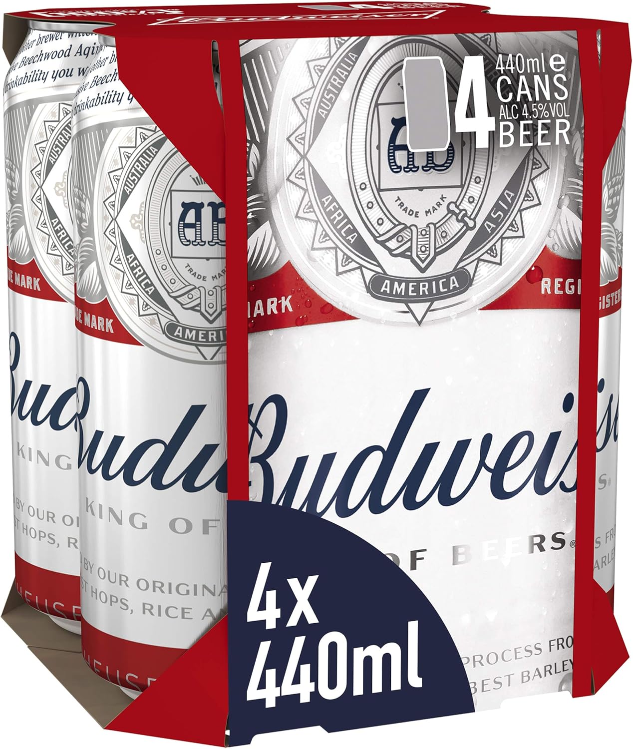 Budweiser Lager, 4 x 440ml : Amazon.co.uk: Grocery