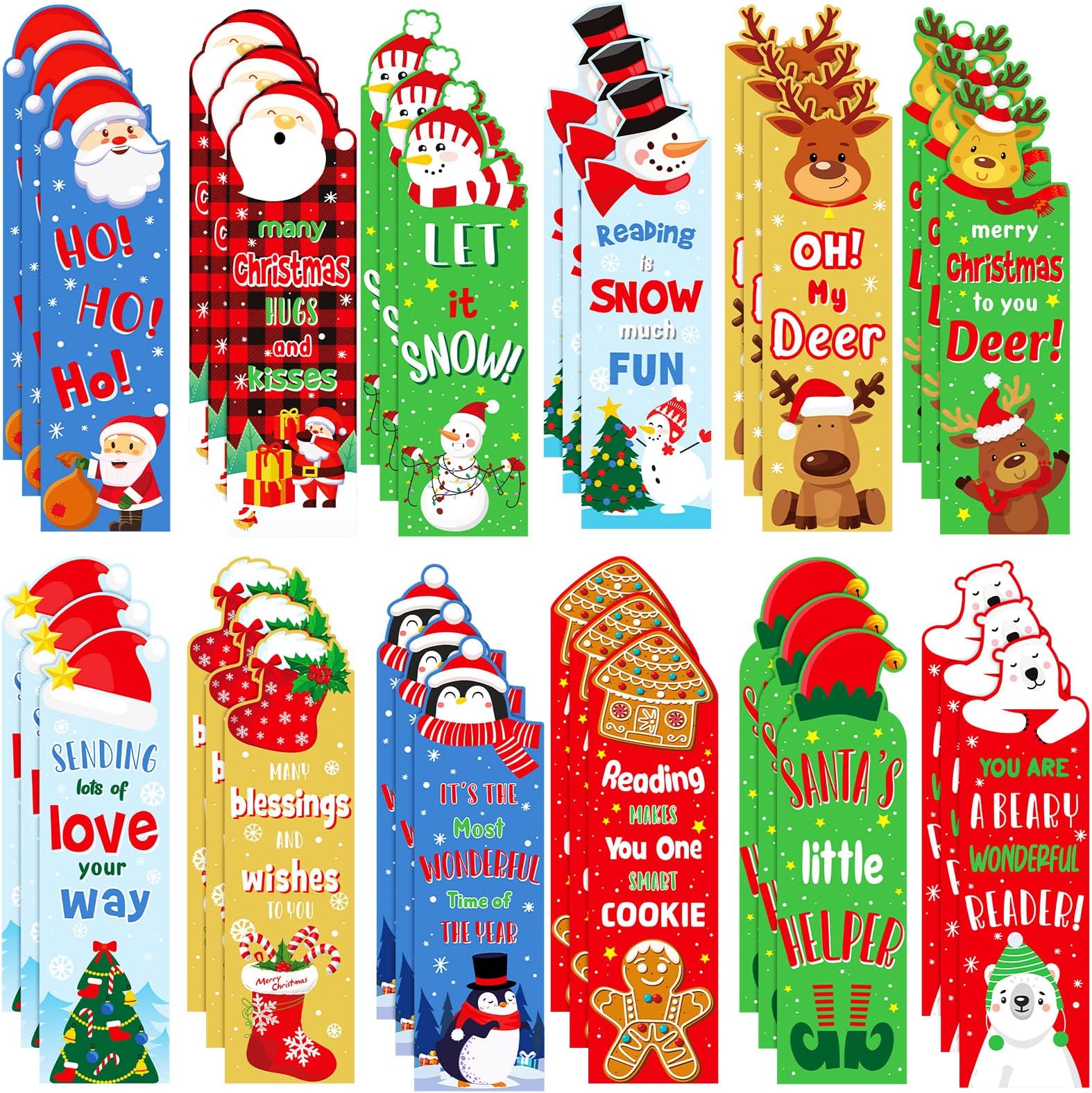 Amazon.com: Fainne 60 Pieces Scented Bookmarks Kids Scratch and Sniff ...