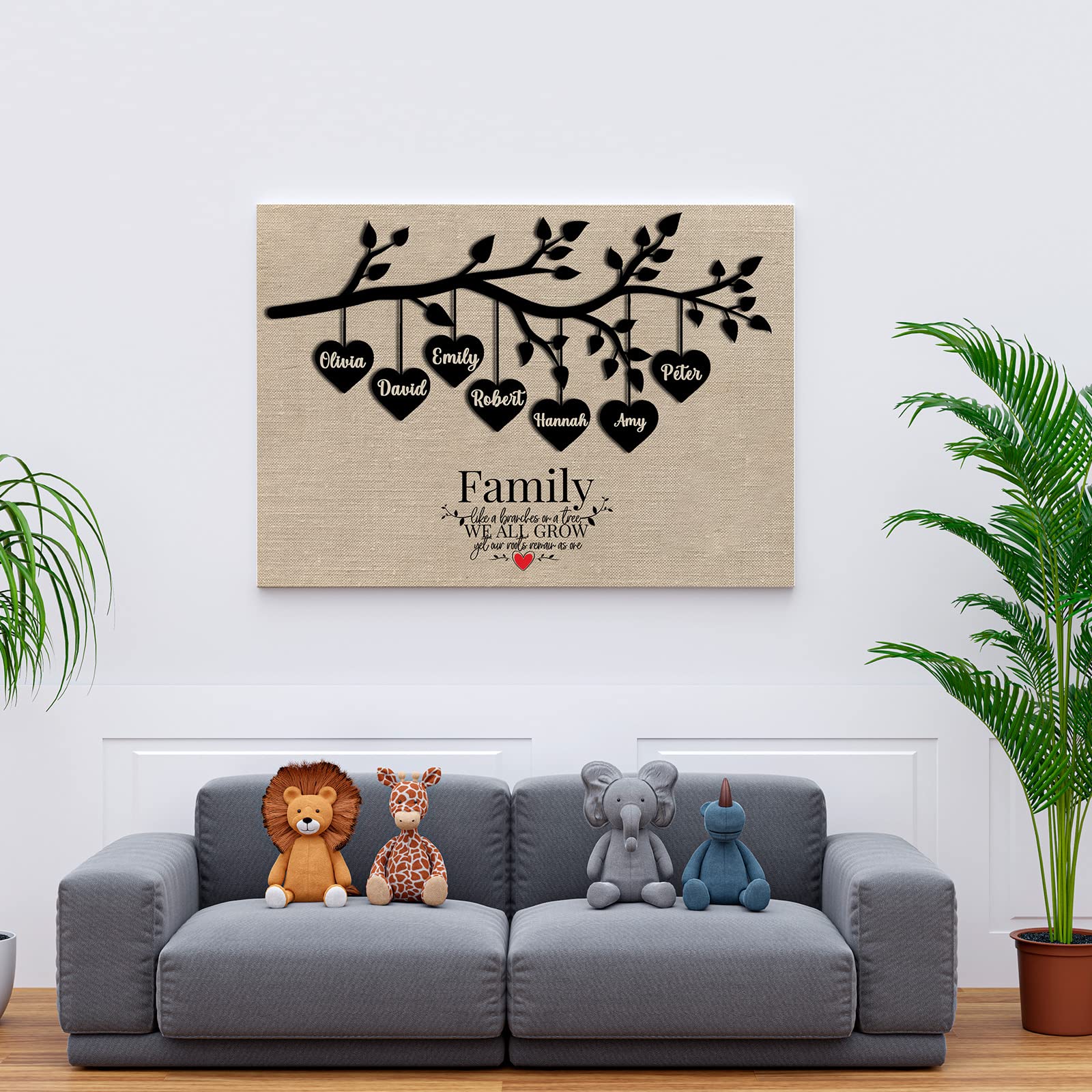 Vinyl Family Tree On Canvas Free Family Tree Maker And Examples Online