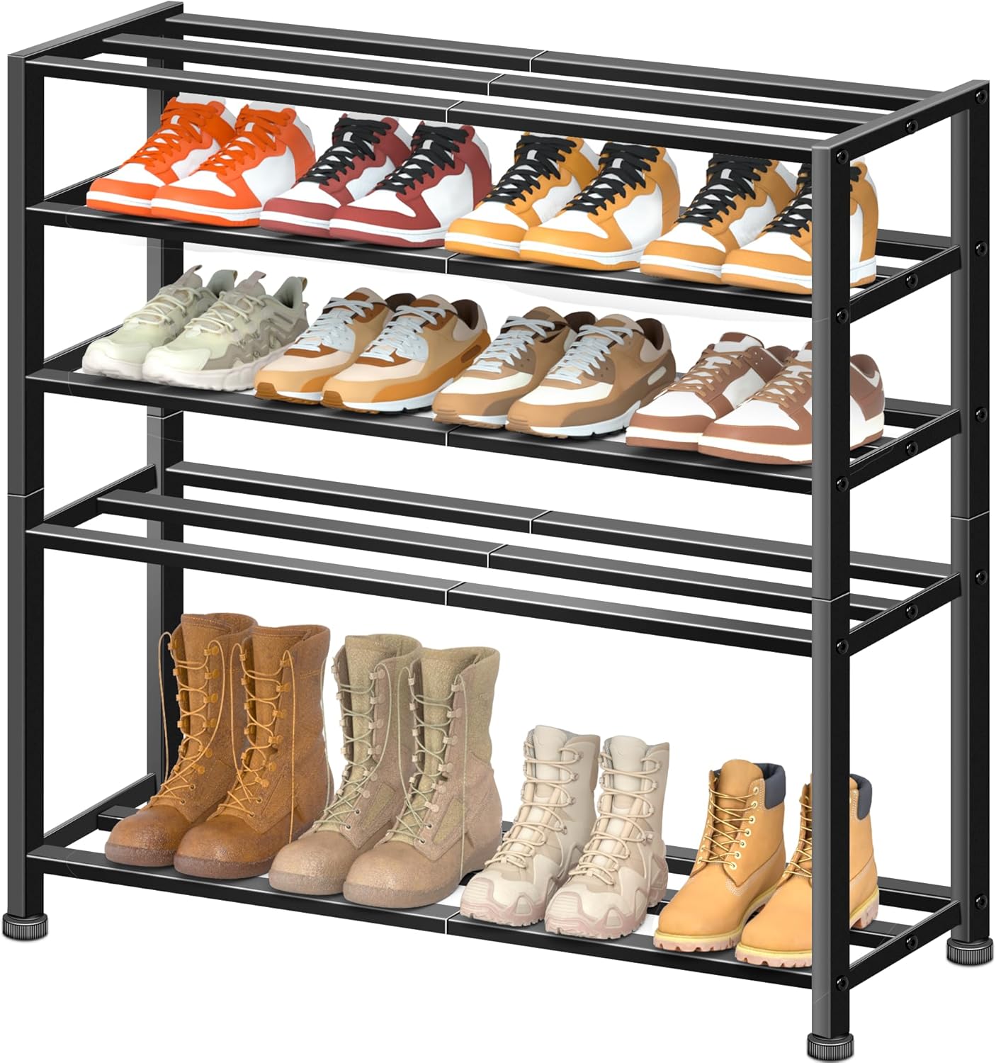 Amazon.com: KEETDY 5-Tier Heavy Duty Shoe Rack for Garage Entryway ...