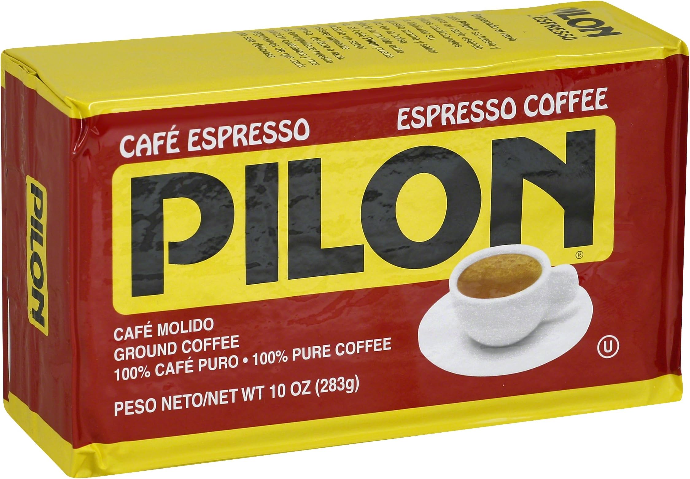 Amazon.com : Pilon Espresso Coffee, 10 Ounce (Pack of 12) : Ground ...
