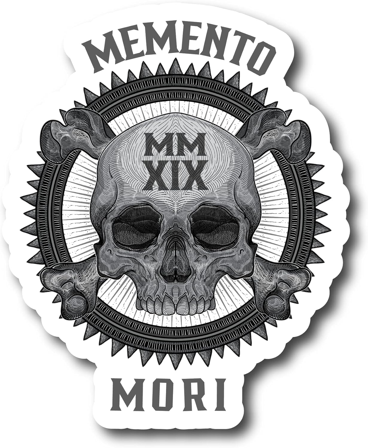 Amazon.com - 2-Pack Memento Mori Vinyl Waterproof Sticker Decal Car ...