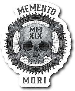 Amazon.com - 2-Pack Memento Mori Vinyl Waterproof Sticker Decal Car ...