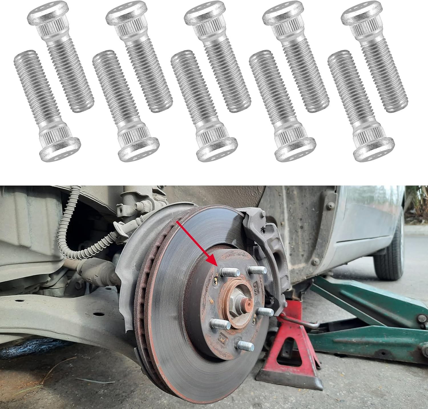 Amazon.com: RGOAANC 10PCS Wheel Studs, Steel Tire Studs, 49mm Long ...