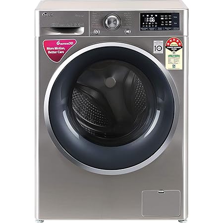 LG 7 Kg 5 Star Inverter Wi-Fi Fully-Automatic Front Loading Washing Machine (FHT1207ZWS, VCM ...