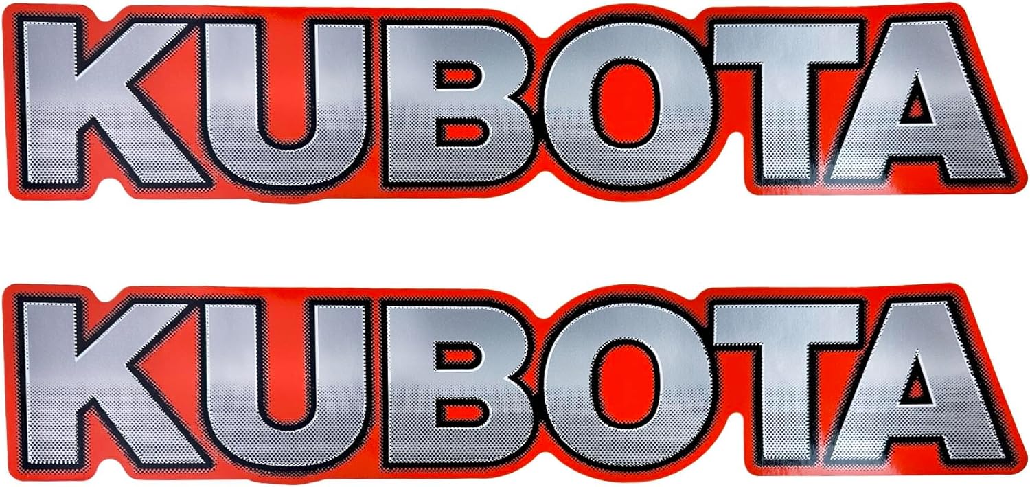 Amazon.com - E-TC220-80930 2pcs Decal Compatible with Kubota Tractors ...