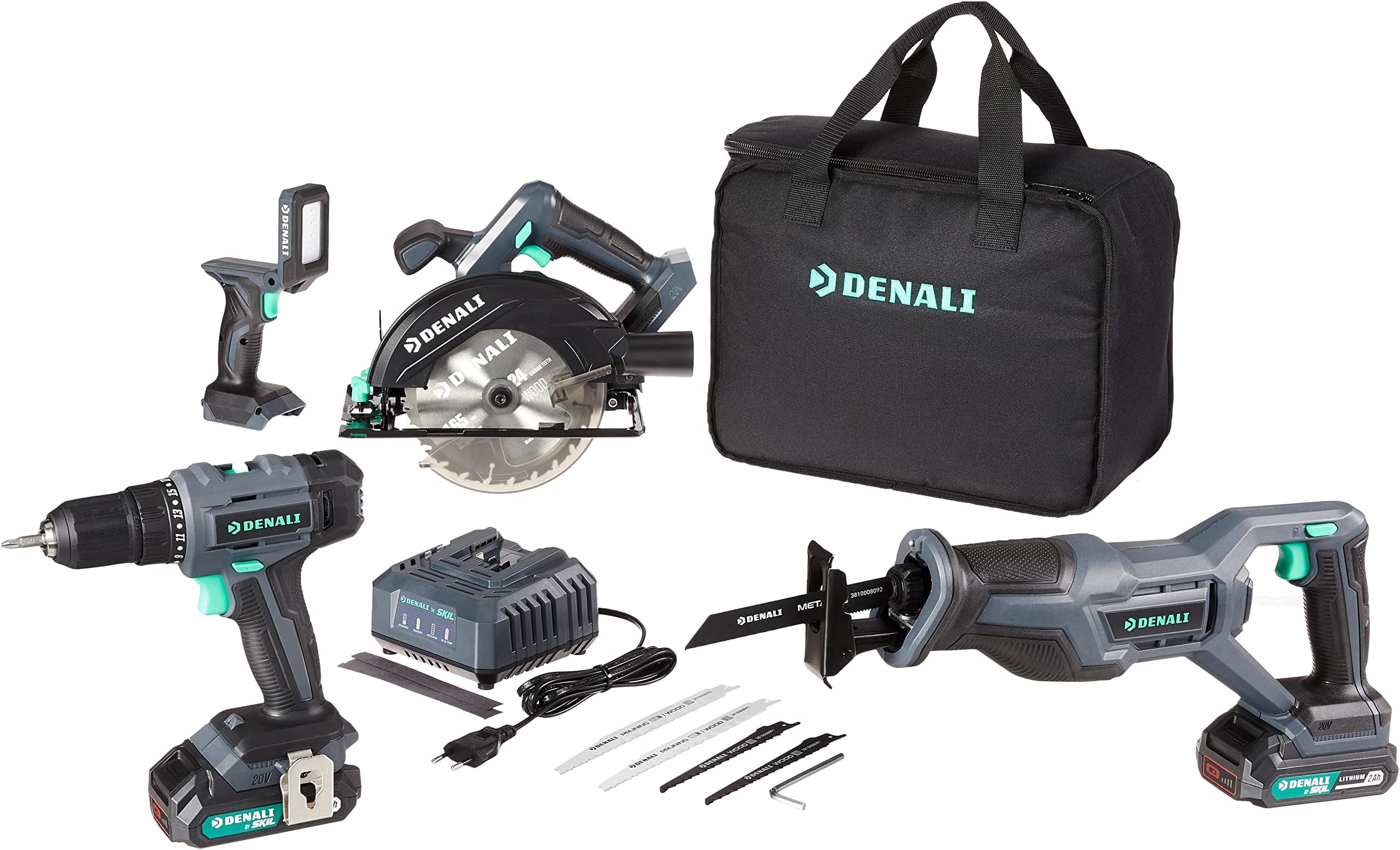 Einhell Akku-Werkzeug-Set 18 V Power X-Change – 4 Geräte + 4 Akkus ...