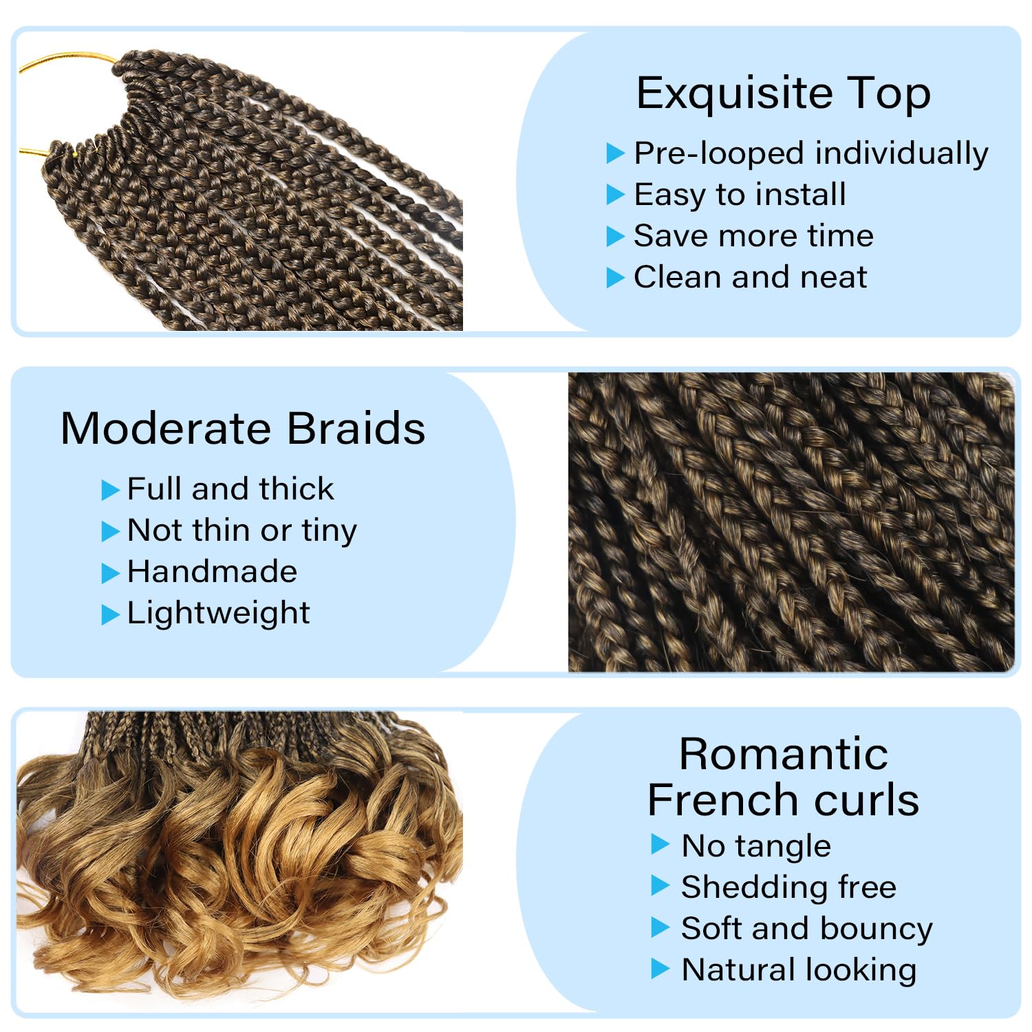 Snapklik.com : Crochet Braids 12 Inch Goddess Box Braids Crochet Hair ...