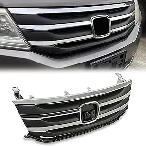 Amazon.com: KUAFU Rejilla superior de parachoques delantero compatible ...