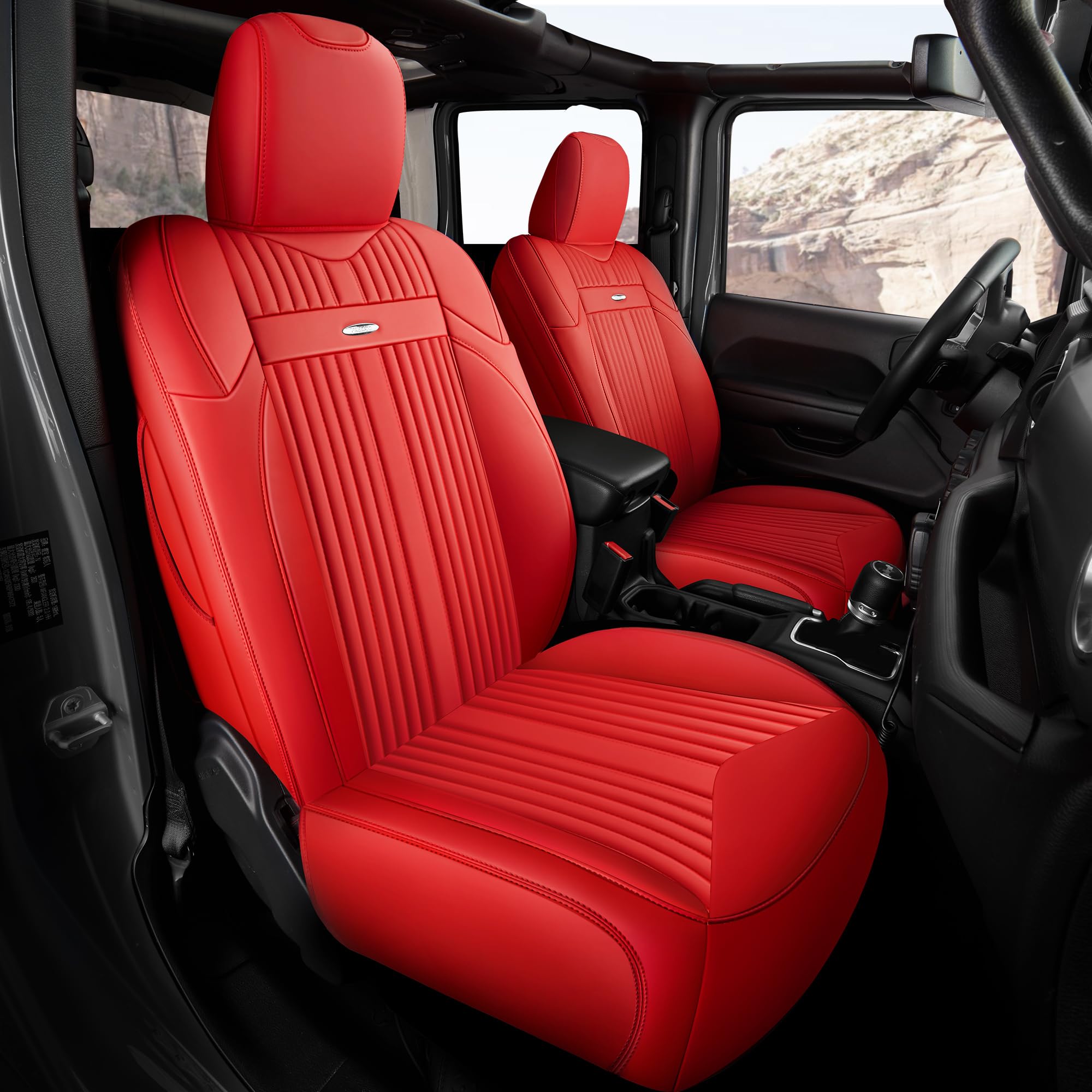 Snapklik.com : Custom Front Seat Covers For Jeep Wrangler 2/4 Door JL ...