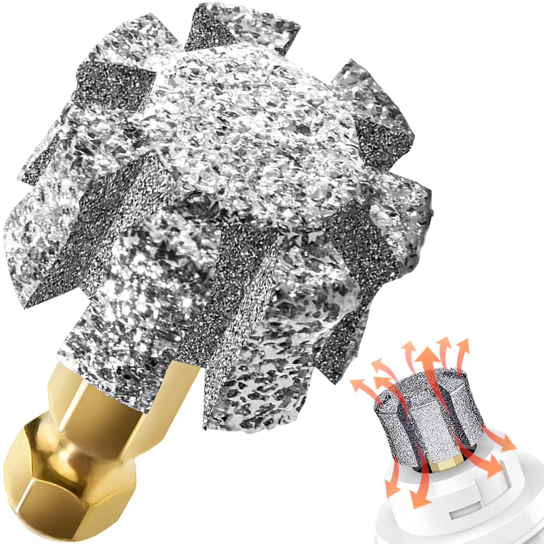 Amazon.com: LENONG Pet Nail Grinder Bit Sawtooth Head with Fast Cooling ...