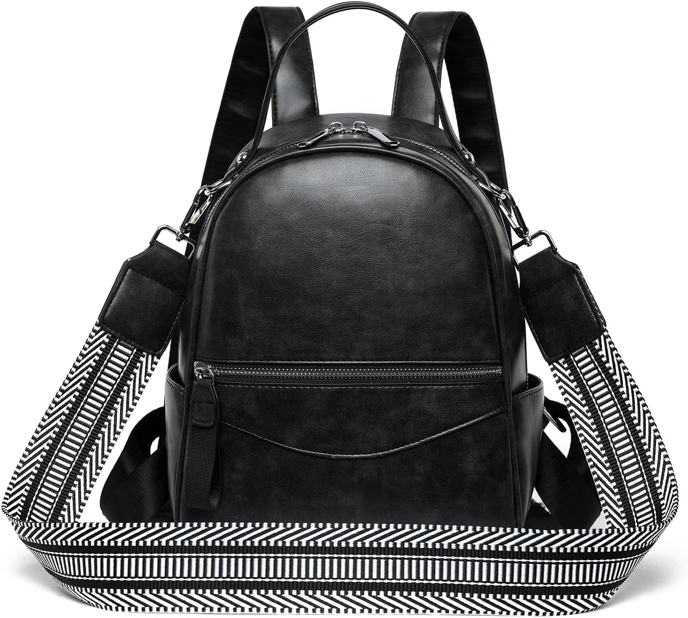 Amazon.com | Marc Jacobs Signet Mini Black Logo Printed Leather ...