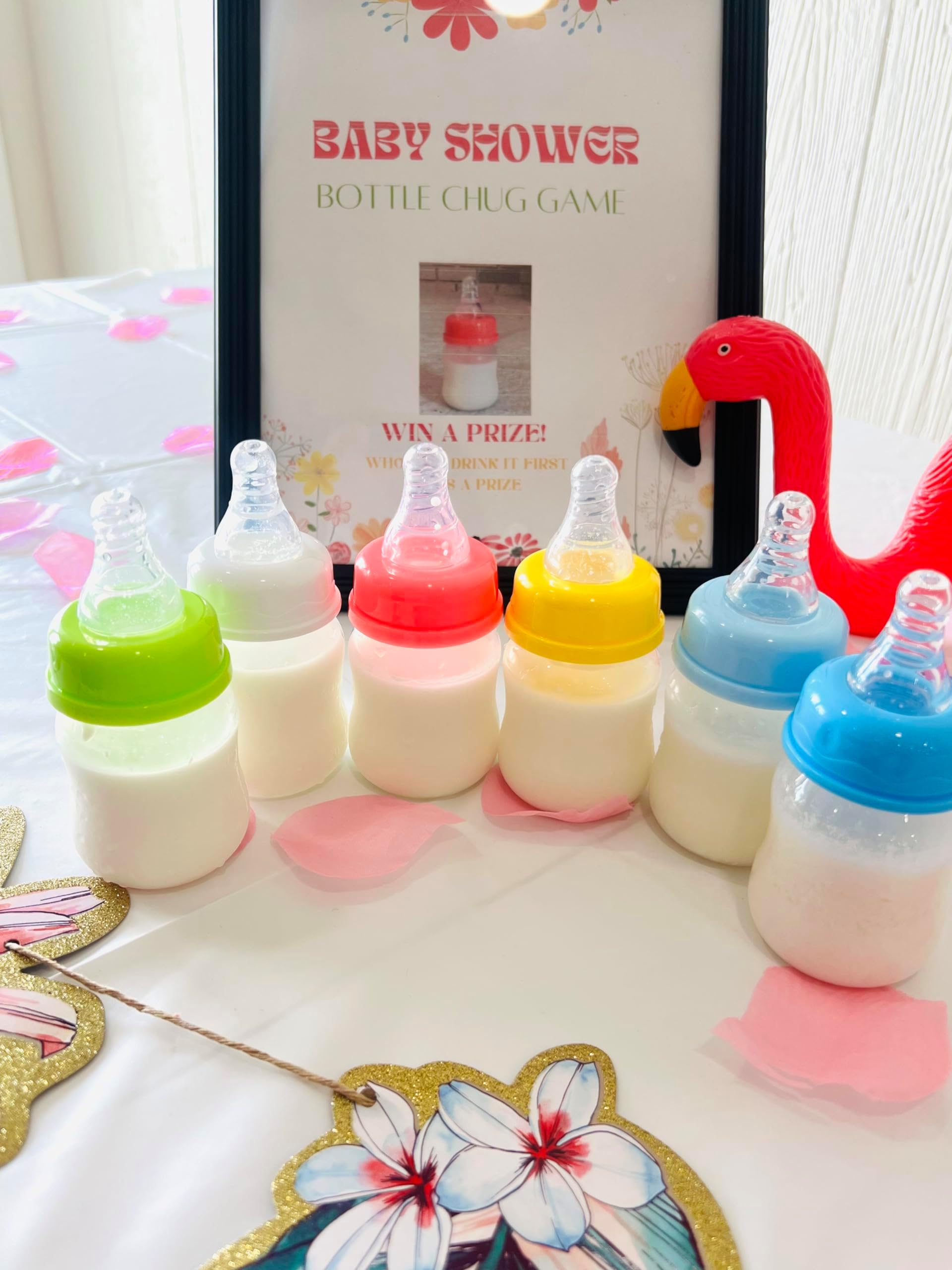 Amazon.com: Generic Baby Shower Games- Chug Milk Bottles, 60 ML : Toys ...