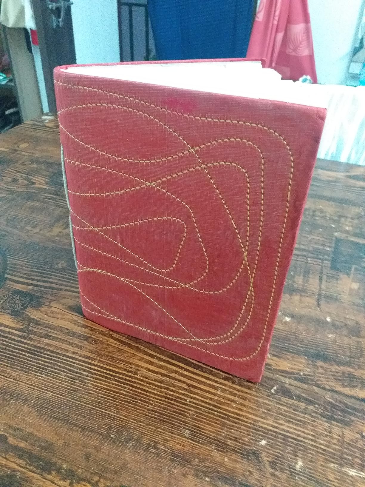 Bahi Khata Book Red (Traditional Red Account Book) 21cm x 18cm : Amazon ...