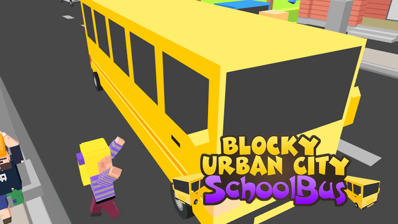 Blocky City School Bus Driver Simulator Game: Transport Students In ...
