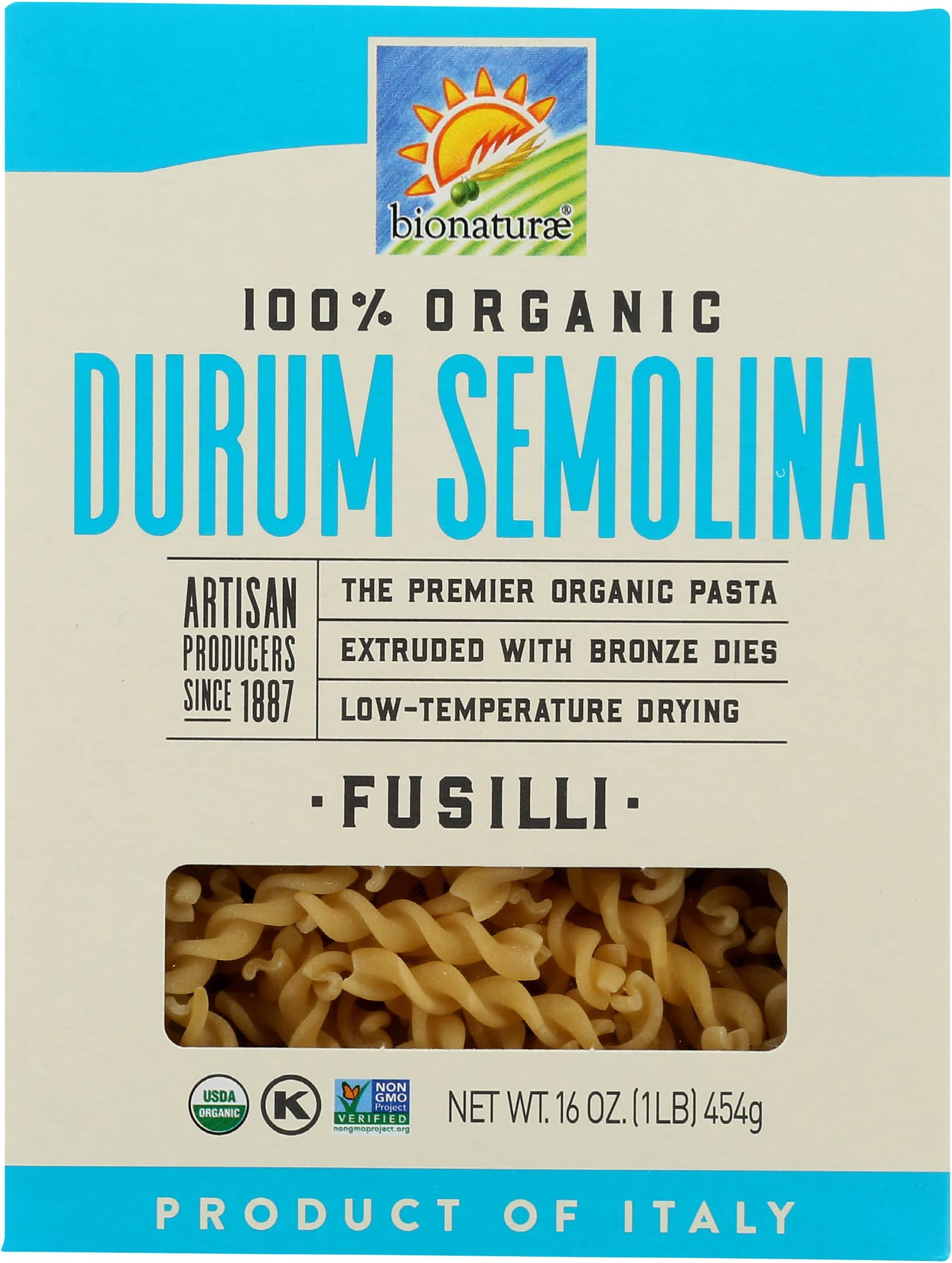 Amazon.com : Bionaturae Fusilli Organic Pasta, 16 Oz : Grocery ...