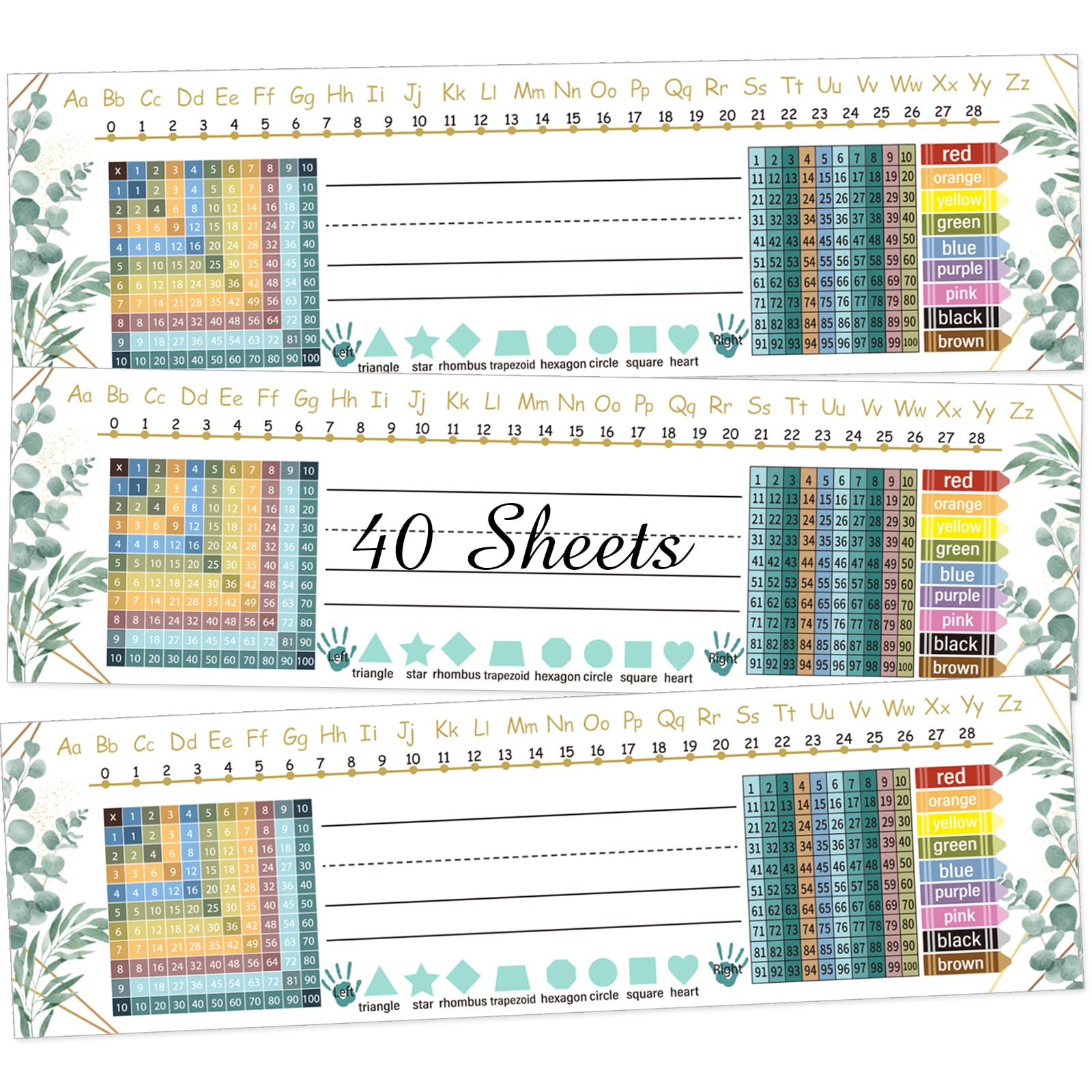 Amazon.com: Name Tags for Classroom,40pcs Desk Nameplates,Waterproof ...