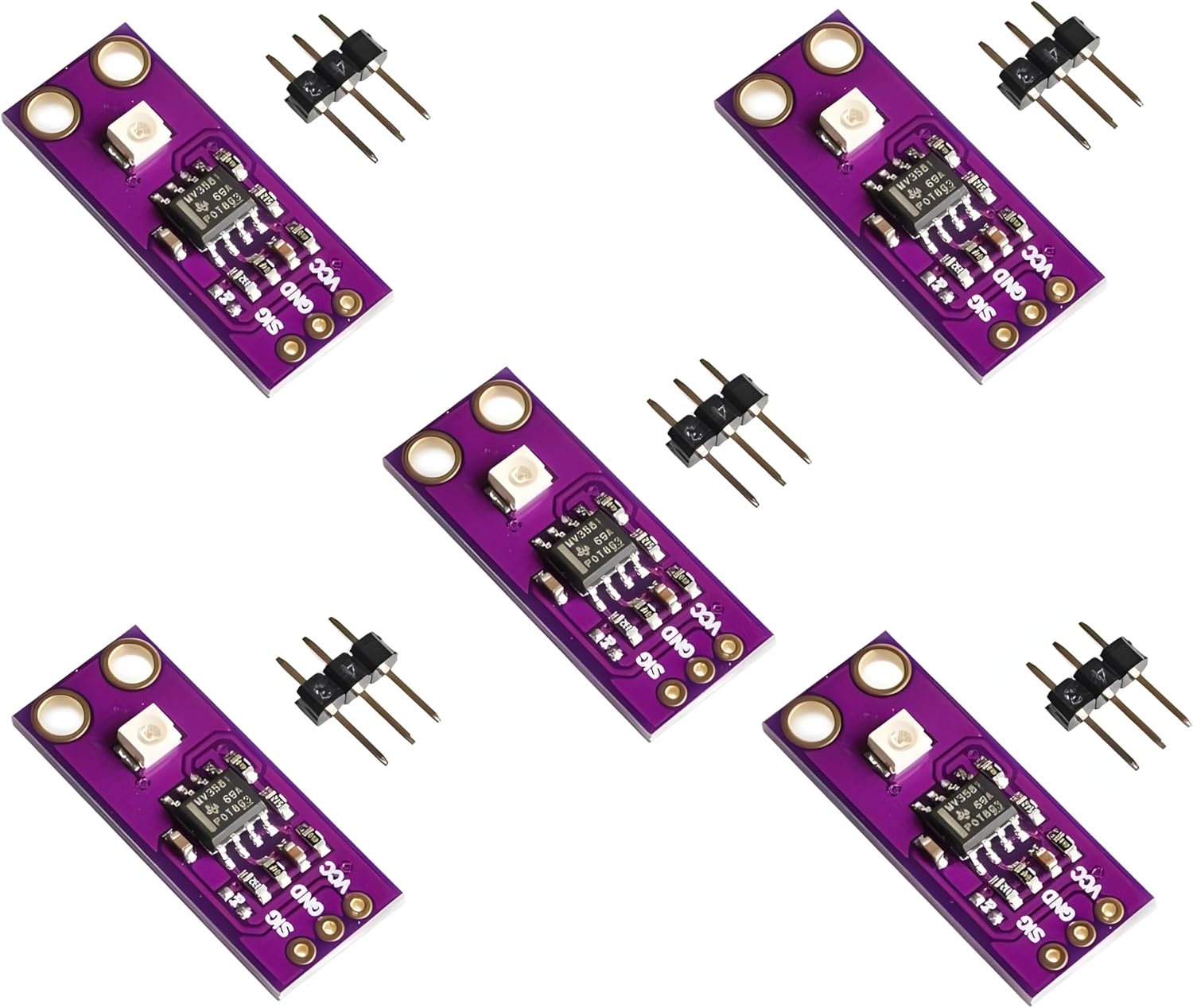 Amazon.com: PAMEENCOS 5pcs MCU-GUVA-S12SD Solar UV Intensity Sensor ...