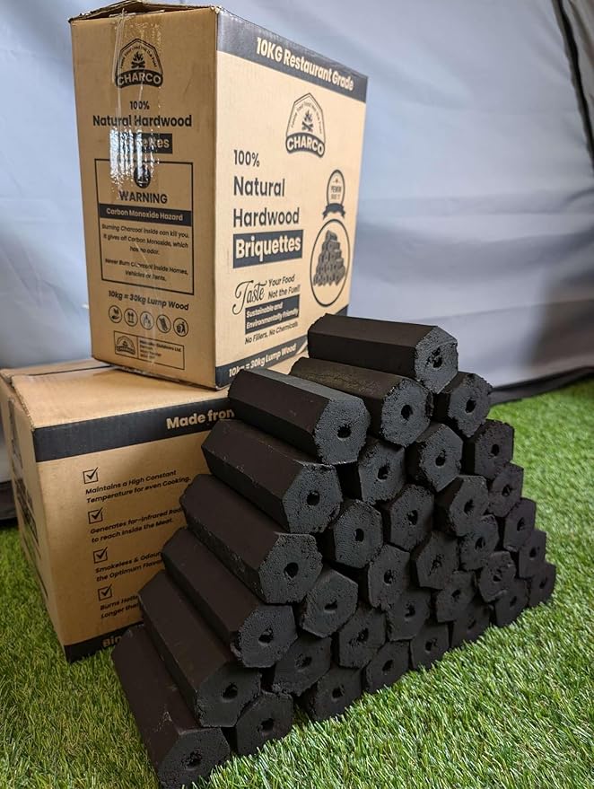 20kg Hex Briquette Charcoal Premium Restaurant Grade 1 - No Added ...