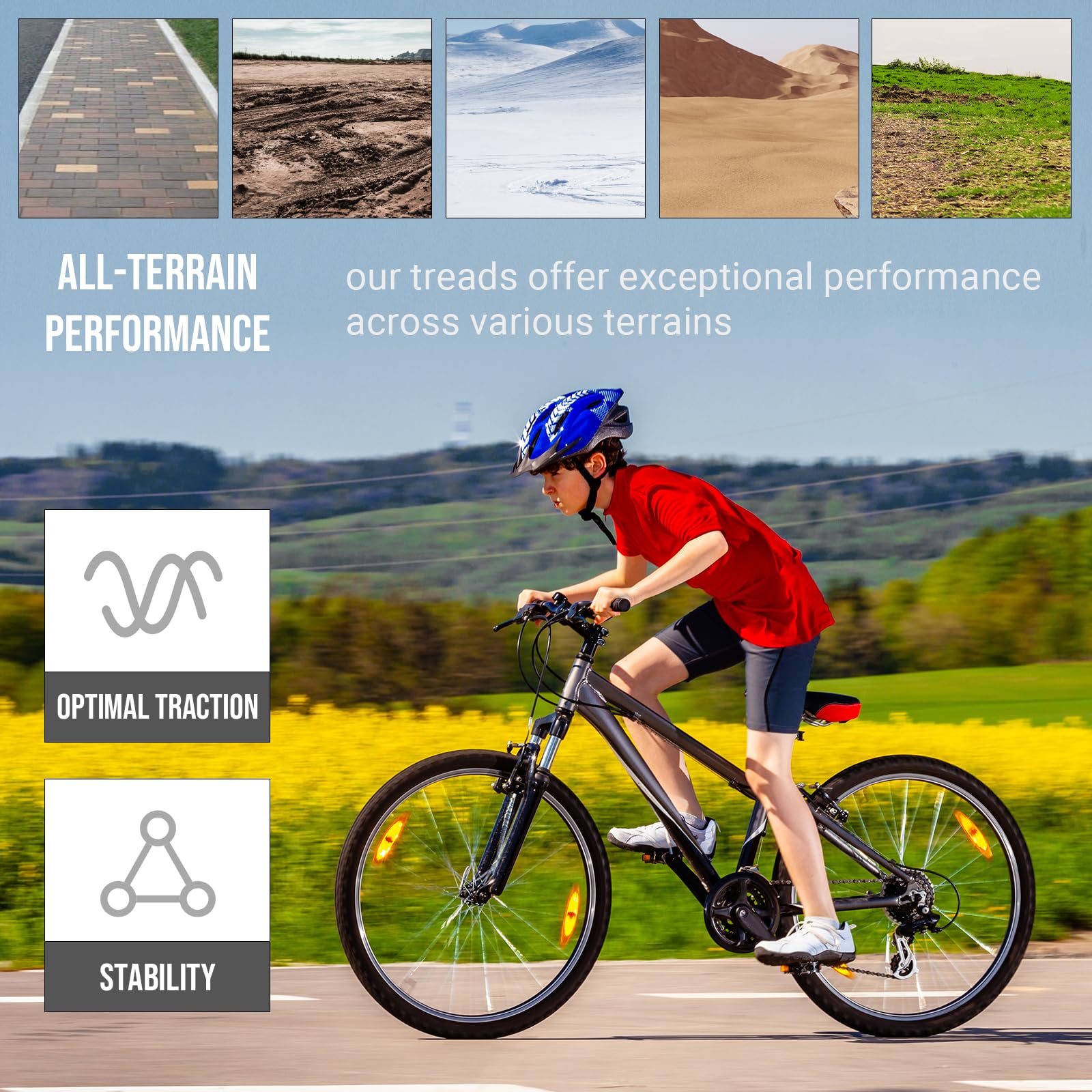Snapklik.com : CALPALMY Combo 18" X 1.95 Bike Tire And Tube, (2+2 ...