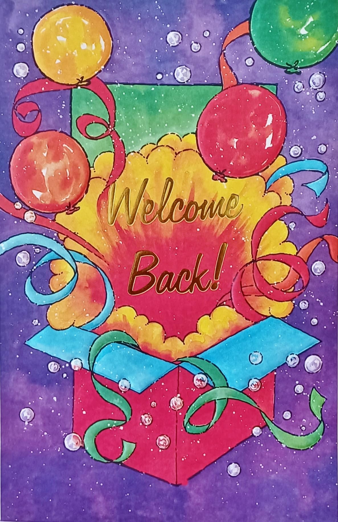 Amazon.com : Greeting Card Welcome Back - We All Missed You : Office ...