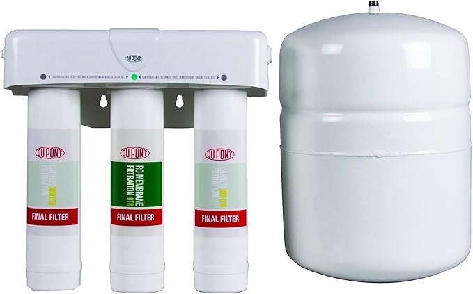 DuPont WFRO60X Reverse Osmosis Drinking Water Filtration System , White ...