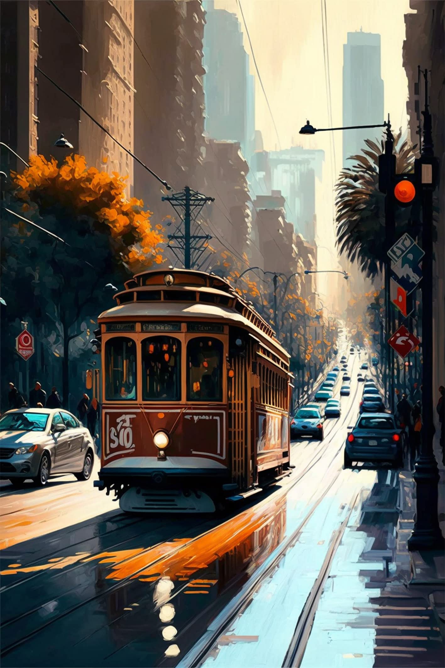 Amazon.com: 24x36 gallery poster, San Francisco Trolley: Posters & Prints