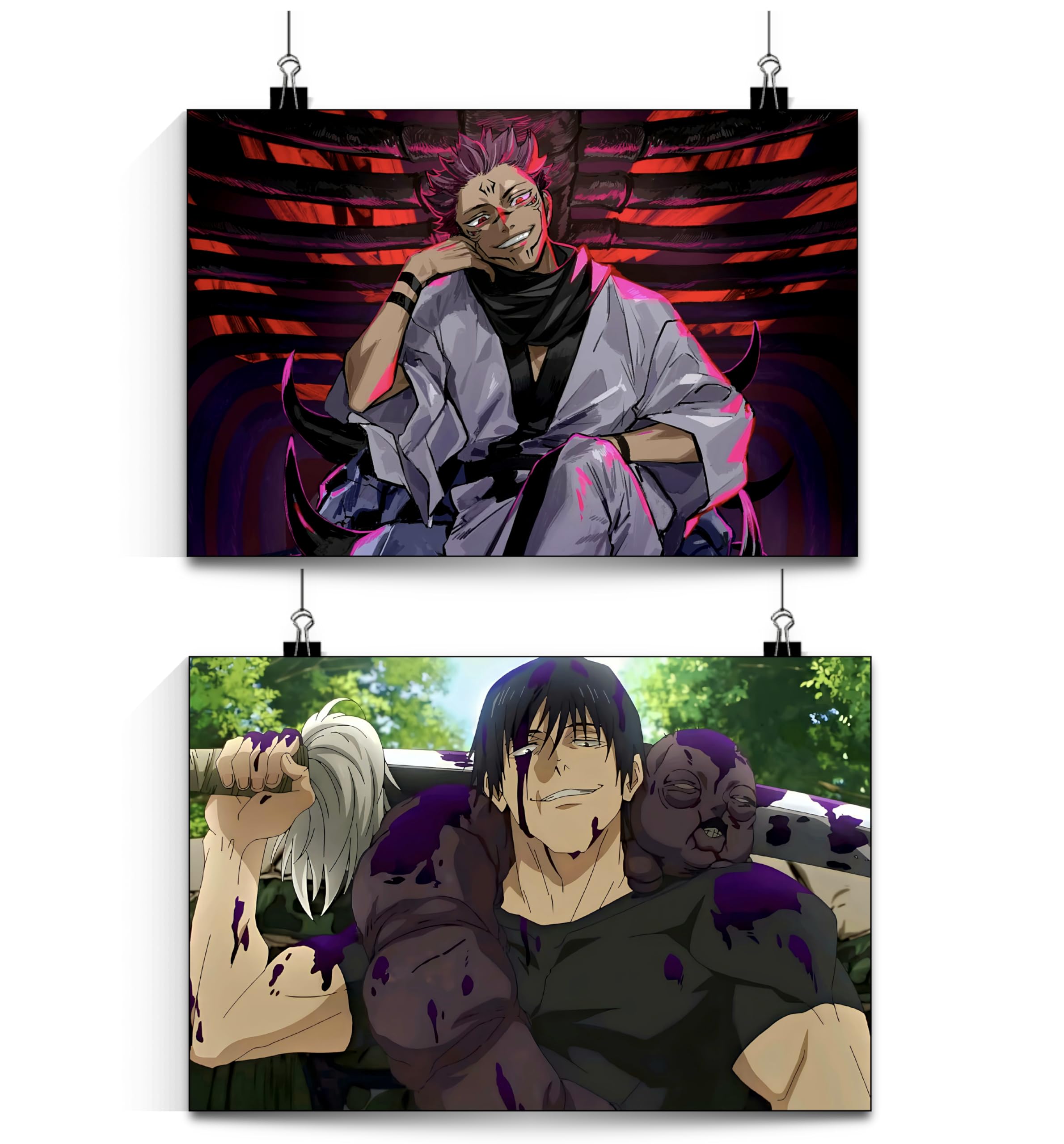 Times Comicpack Of 2 Jujutsu Kaisen Anime Posters For Wall | Desertcart ...