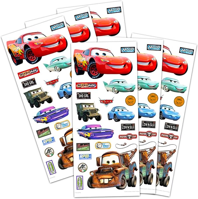 Amazon.com: Disney Cars Stickers for Toddlers Kids Adults Set ~ Bundle ...