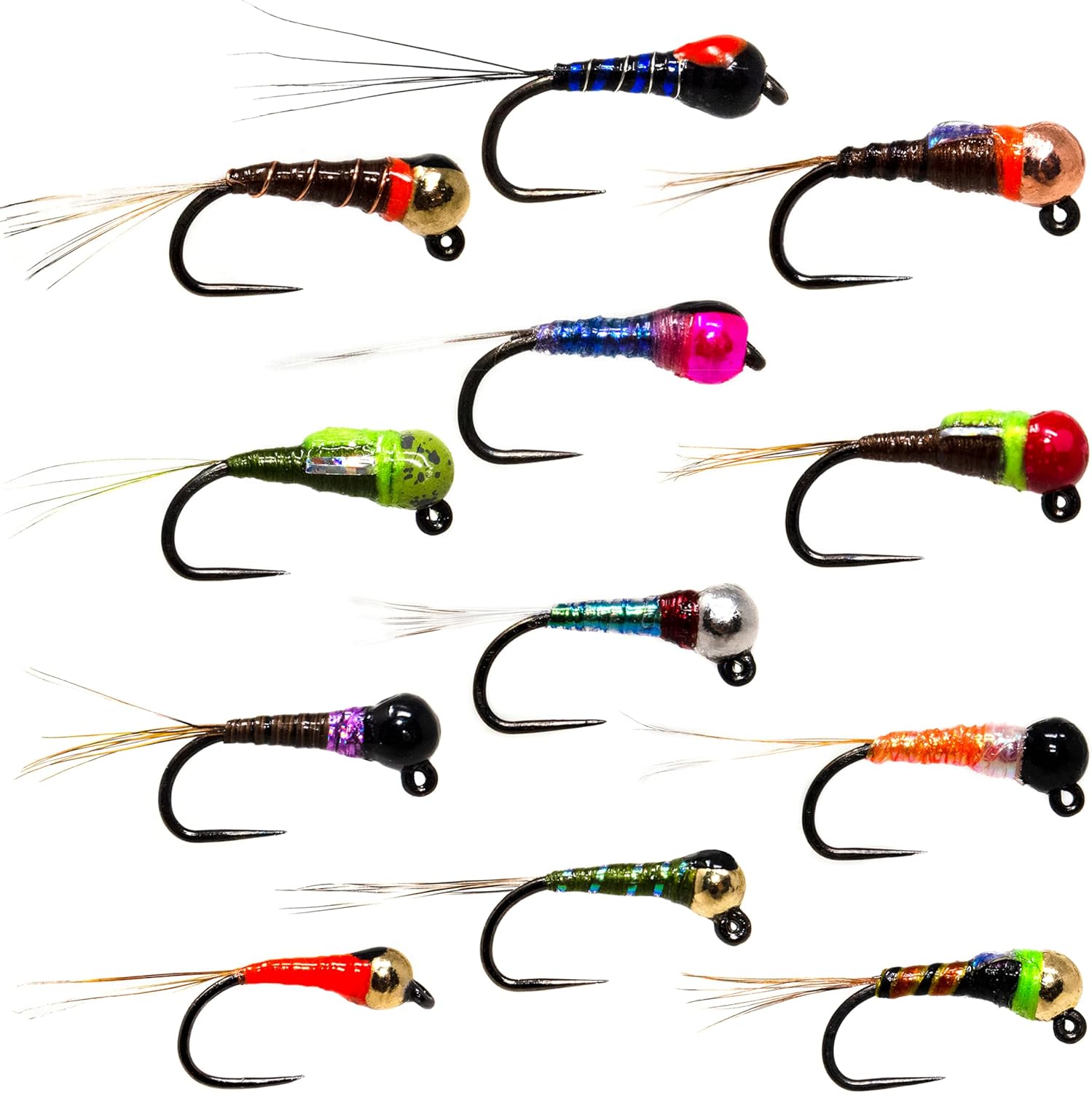 Outdoor Planet 36 Guide Recommended Tungsten Bead Perdigon Nymphs Fly ...